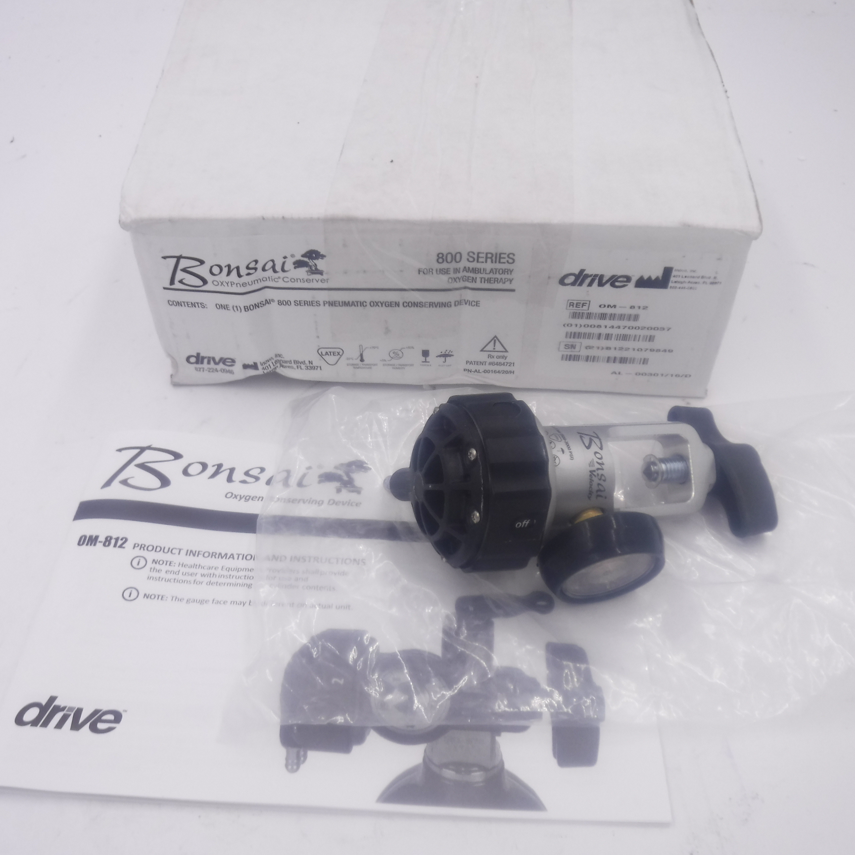 Bonsai Velocity Oxygen OM-812 Oxygen Conserving Device 800 Series ...