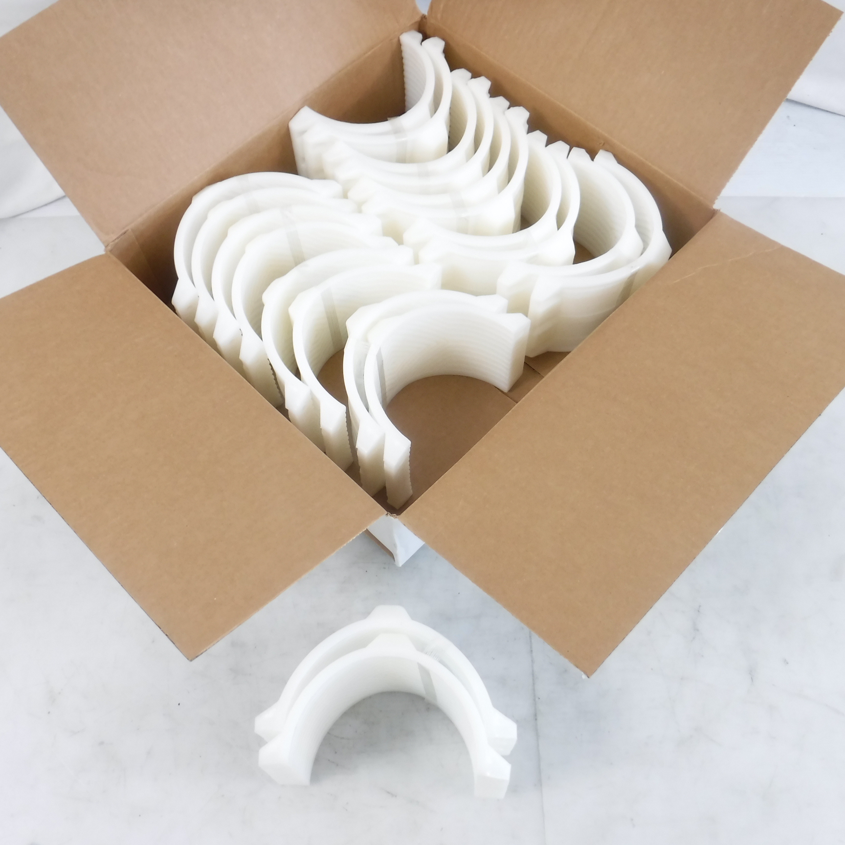 10 Pack Garlock Model PE 6"x 10" HDPE Casing Spacers Isolators ...