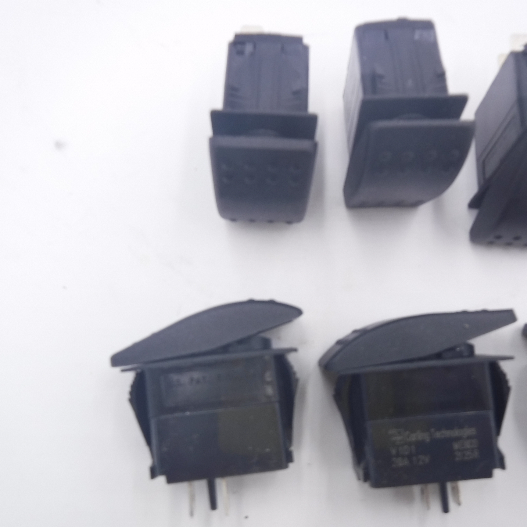 10 Pack On/Off Panel Mount Rocker Switch V1D1S00B-AZC00-000 Non ...