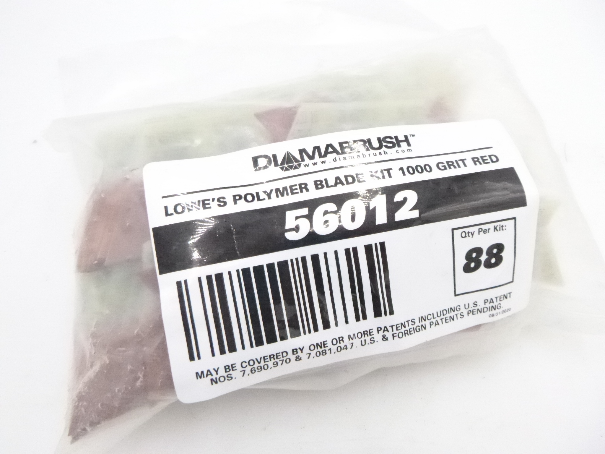 88 Pack Diamabrush Polymer 1000 Grit Red 56012 Replacement Blade Kit ...