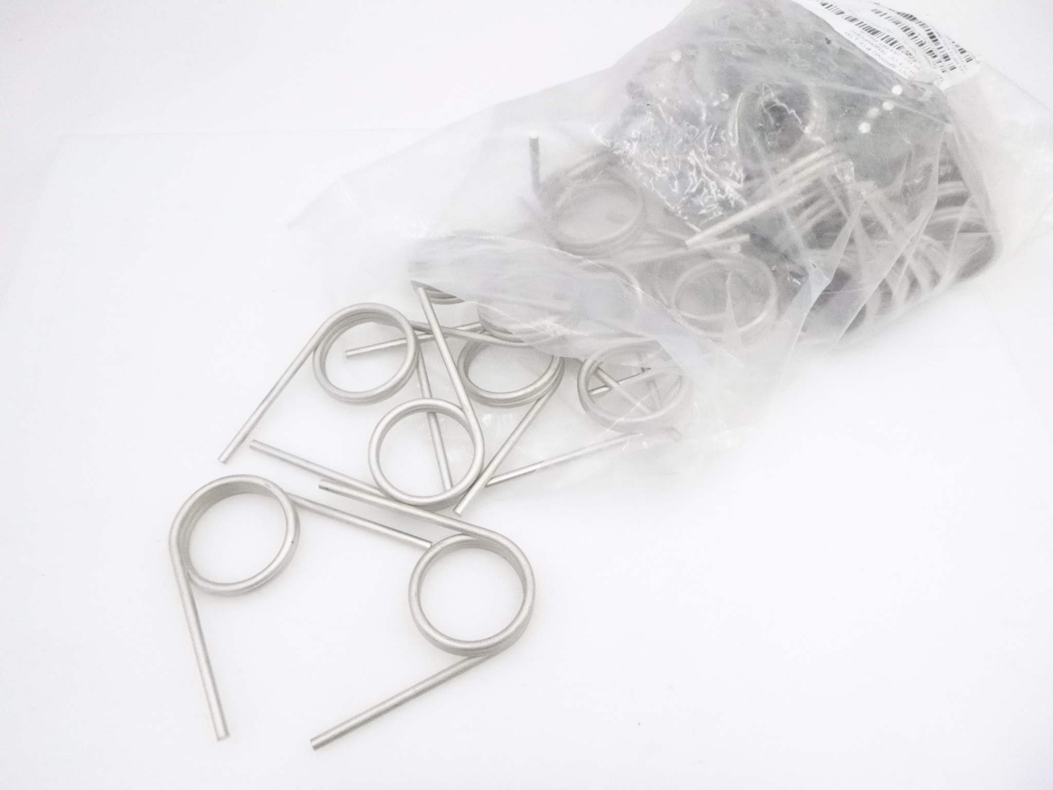 50 Pk 135° Coiled Torsion Spring 3 Coils 2" Outer Dia. 4.5mm Wire Dia ...