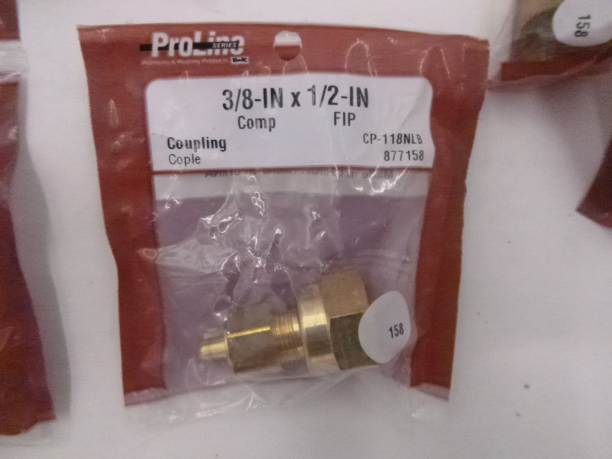 12 Pack Proline Series 3/8" x 1/2" Compression x Fip Adapter Coupling Fitting - OneClick Warehouse