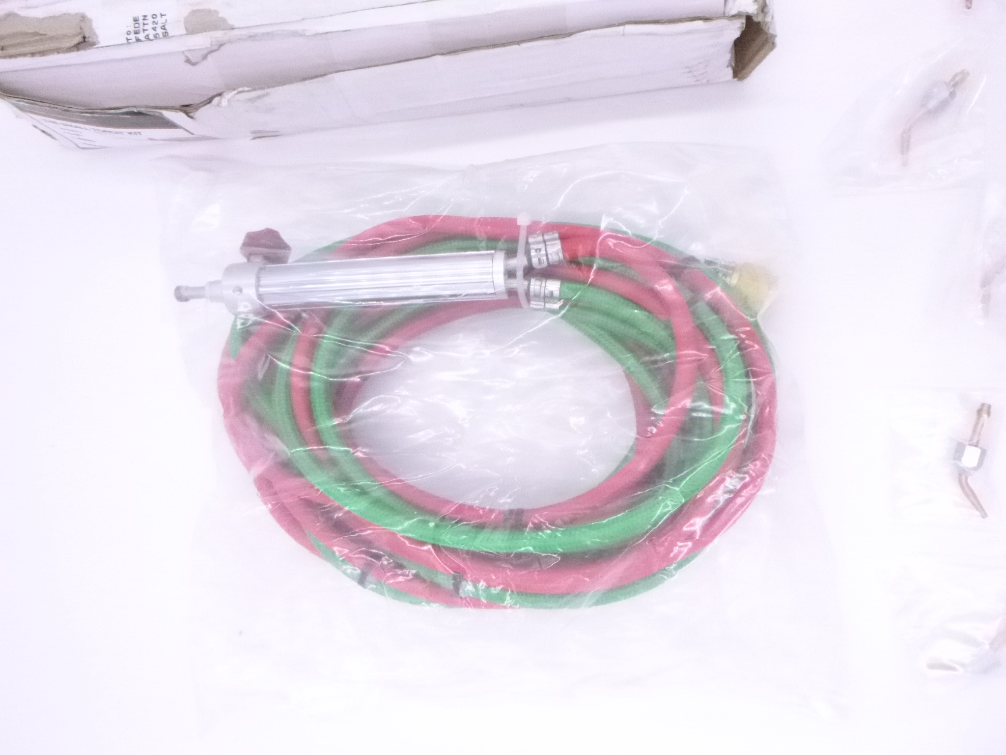 GENTEC Small Torch Kit Propane/Oxygen w/Easy Turn Torch handle Tips 3-7 ...