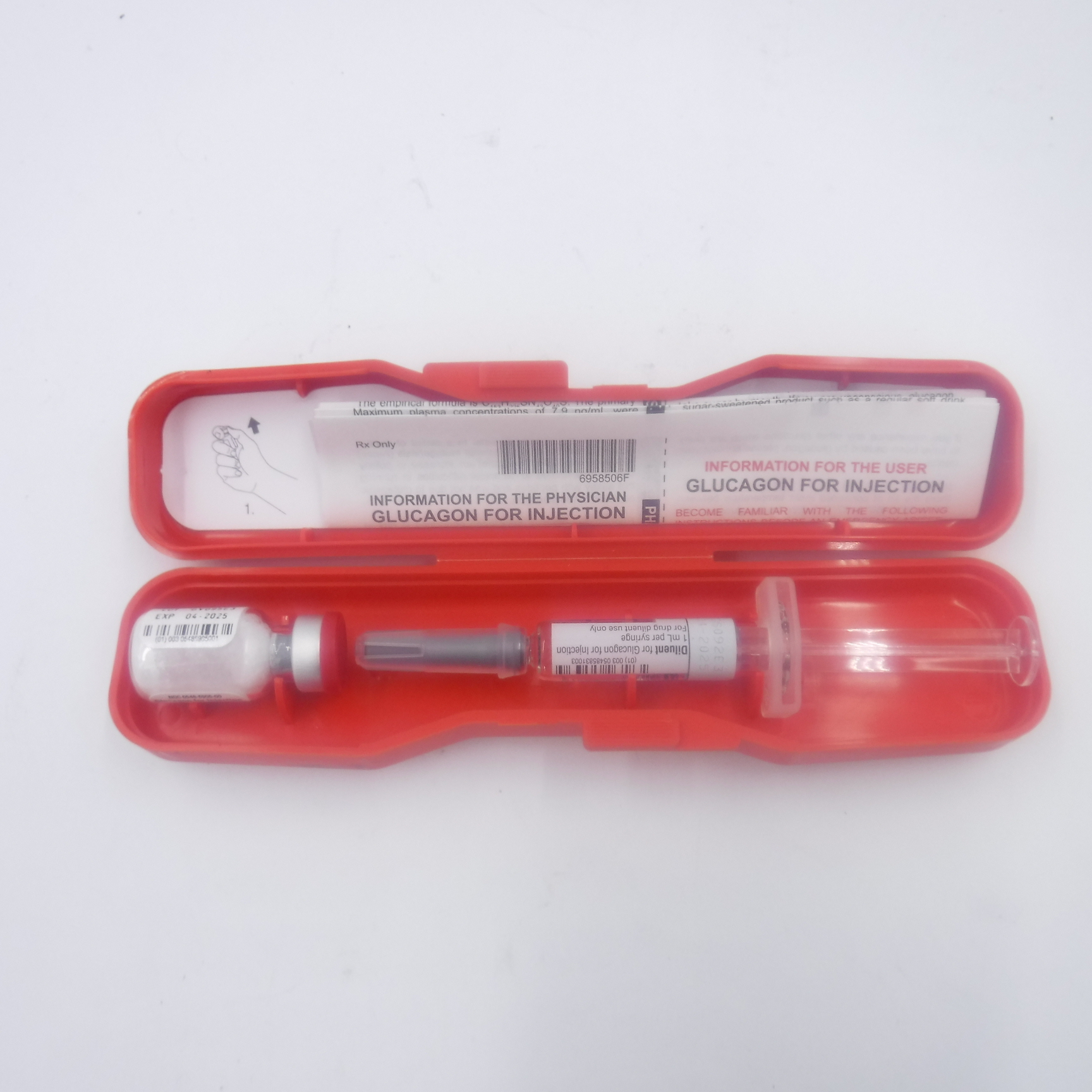 2025 Expiration Amphastar Glucagon Emergency Kit 1 mg Per Vial For ...