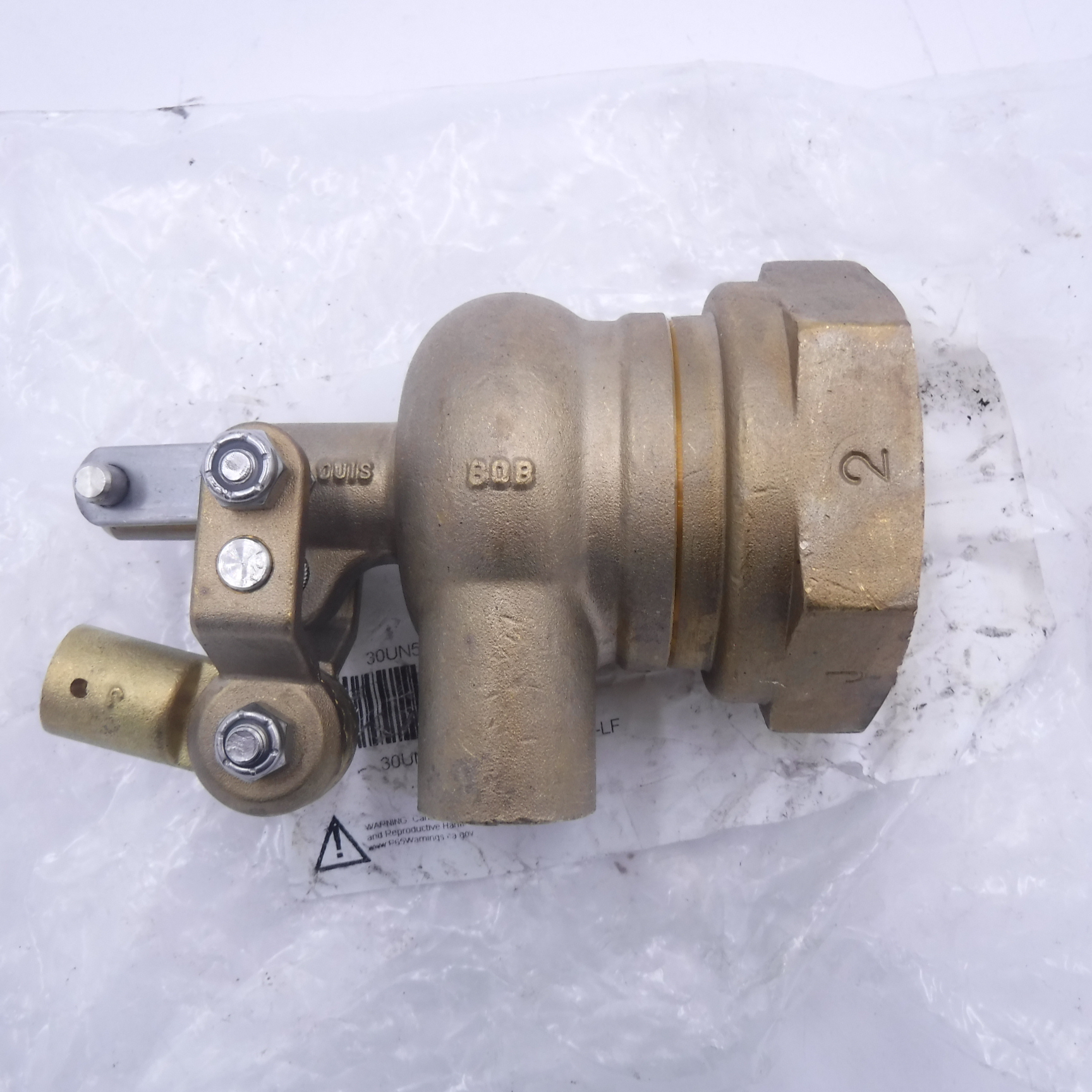 BOB R605T-2-LF Float Valve 2 Inch Lead-free Brass Pipe Mount - OneClick ...