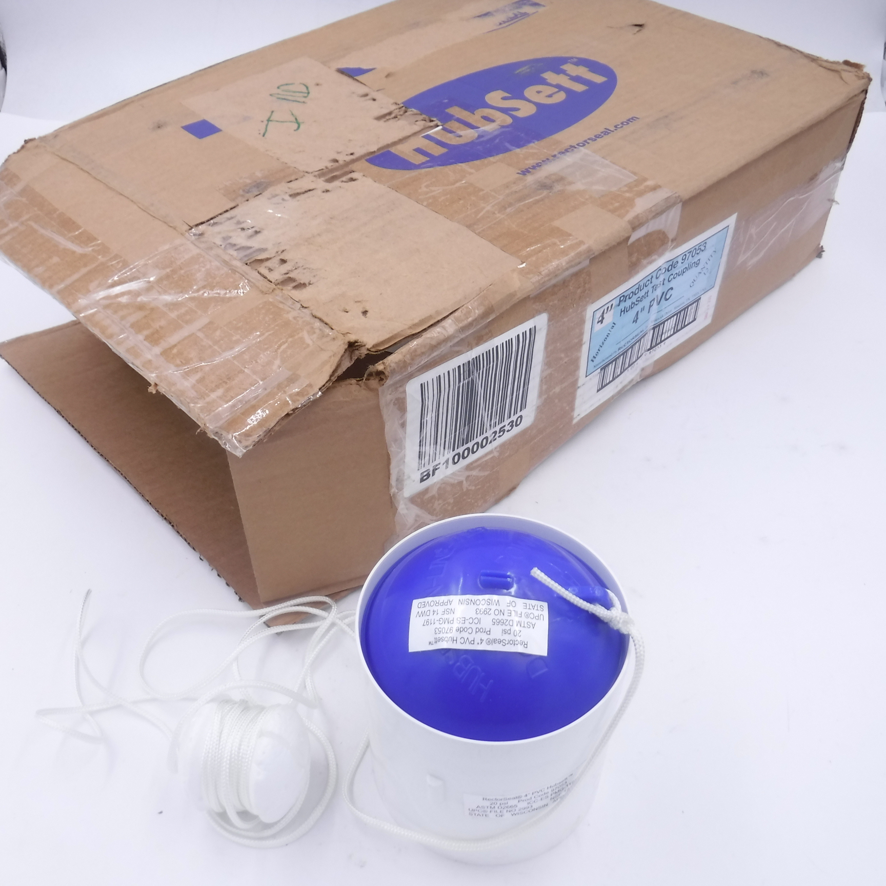 11 Pack Rectoseal Hubsett Test Couplings 4" PVC Horizontal 97053 ...