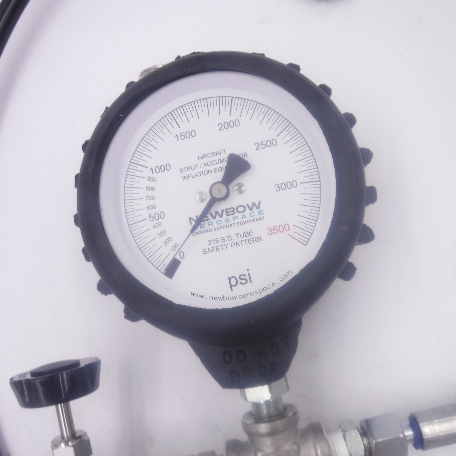 Newbow SIC3500-001 OLEO Tire Strut Accumulator Inflation Tool Gauge ...