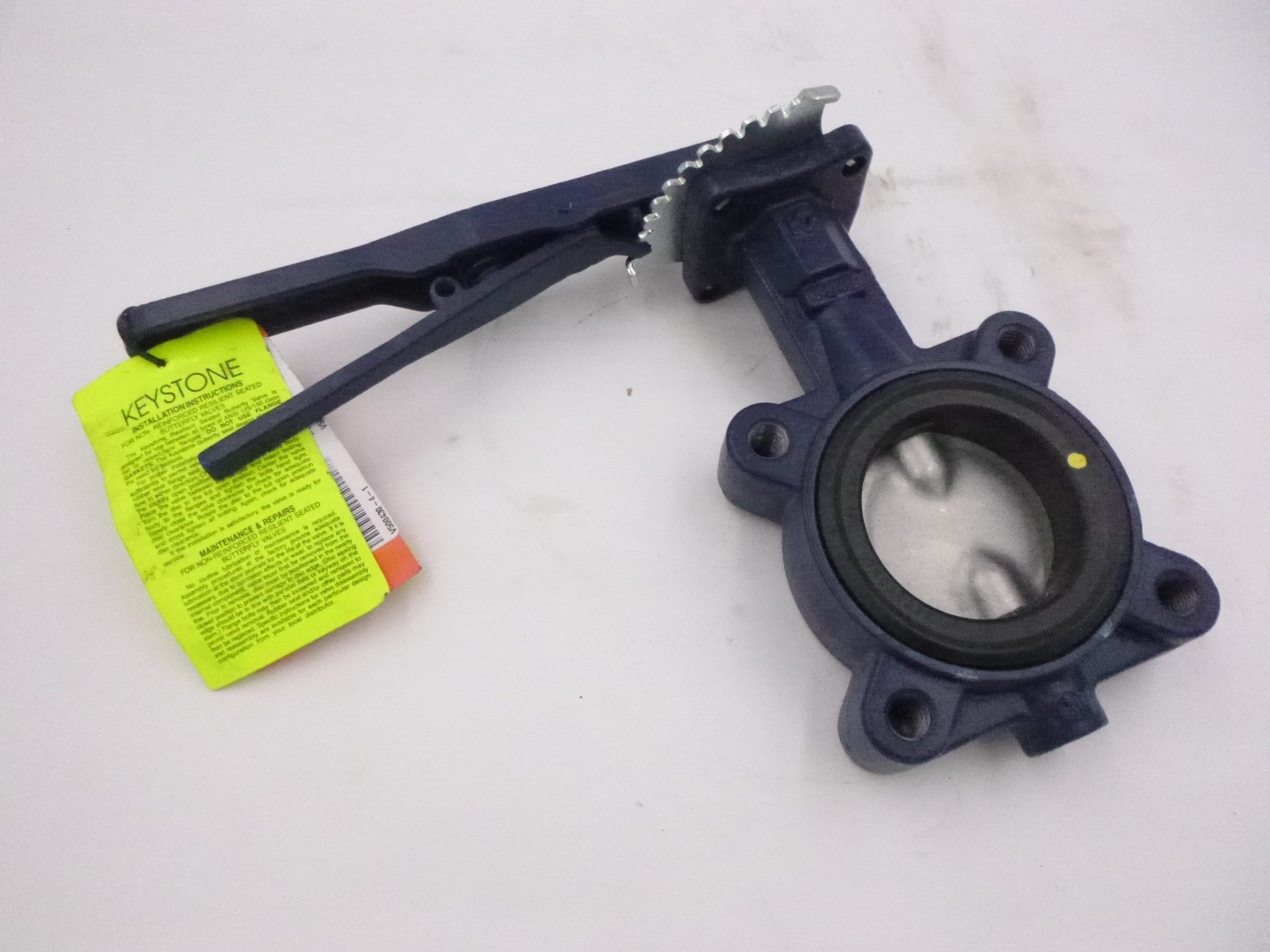 Caltrol Emerson Keystone Series Gr Butterfly Valve 3" Cast Iron Lugged ...