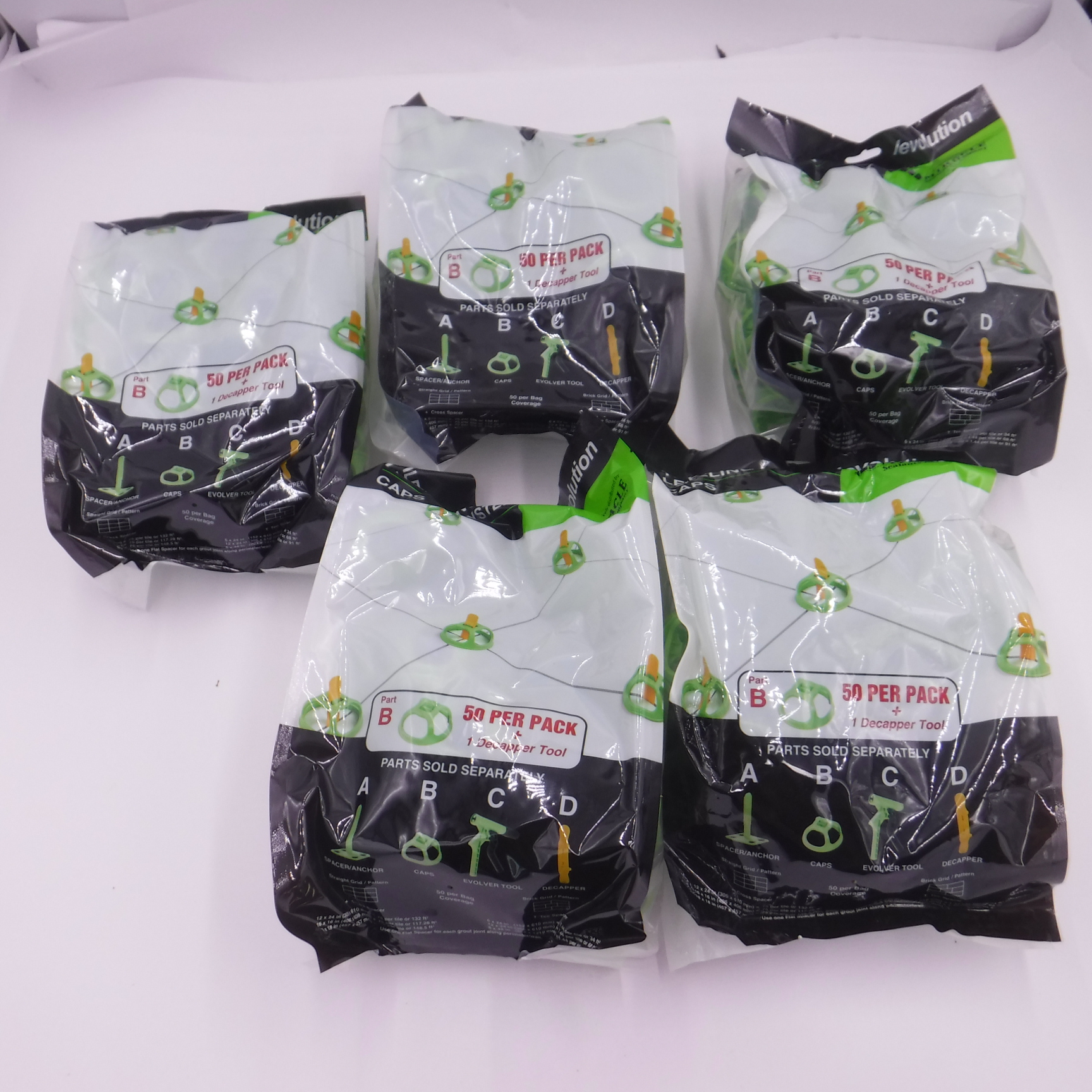 250 Pack Miracle Sealants Levolution Universal Tile Spacing Tools ...