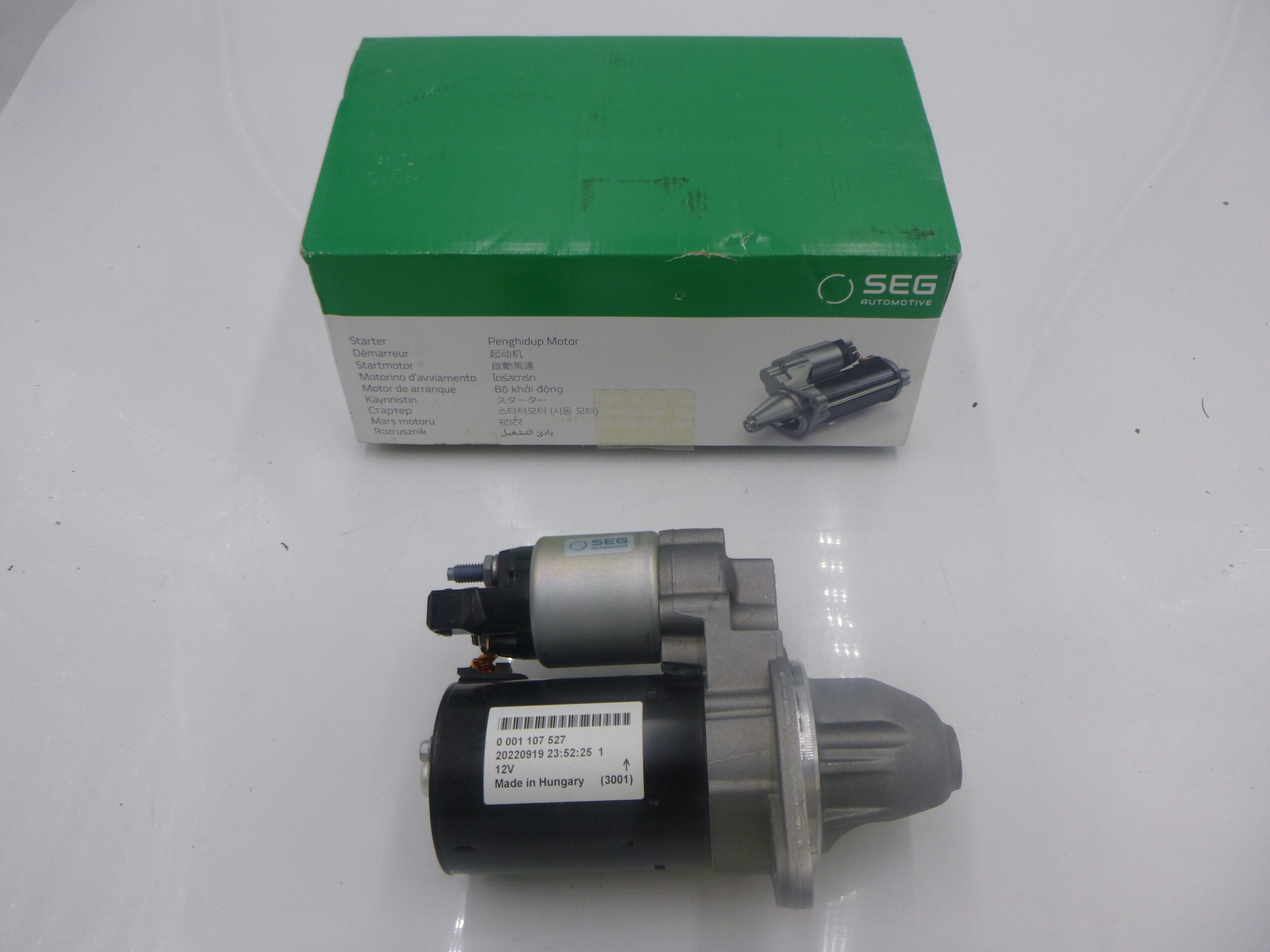 SEG Automotive 0001107527 Starter Motor 12V for 2007-2010 BMW 328i ...