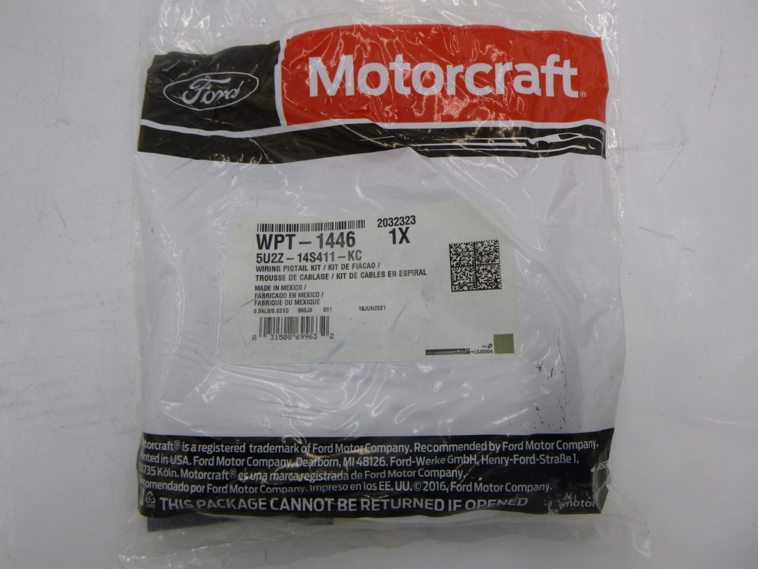 OEM Ford Motorcraft WPT-1446 Wiring Pigtail Kit for 2005-2010 Ford F150 ...