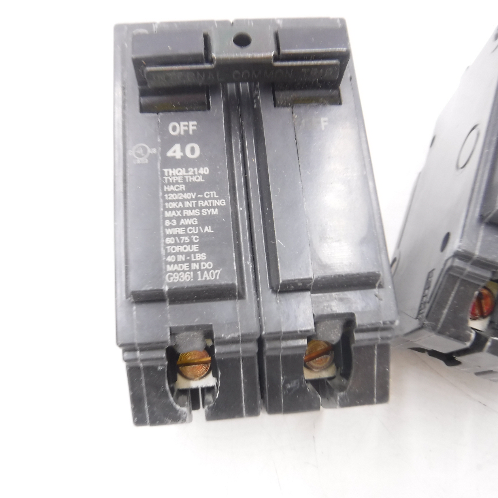 5 Pack GE 40 Amp Double Pole Circuit Breakers THQL2140 - OneClick Warehouse