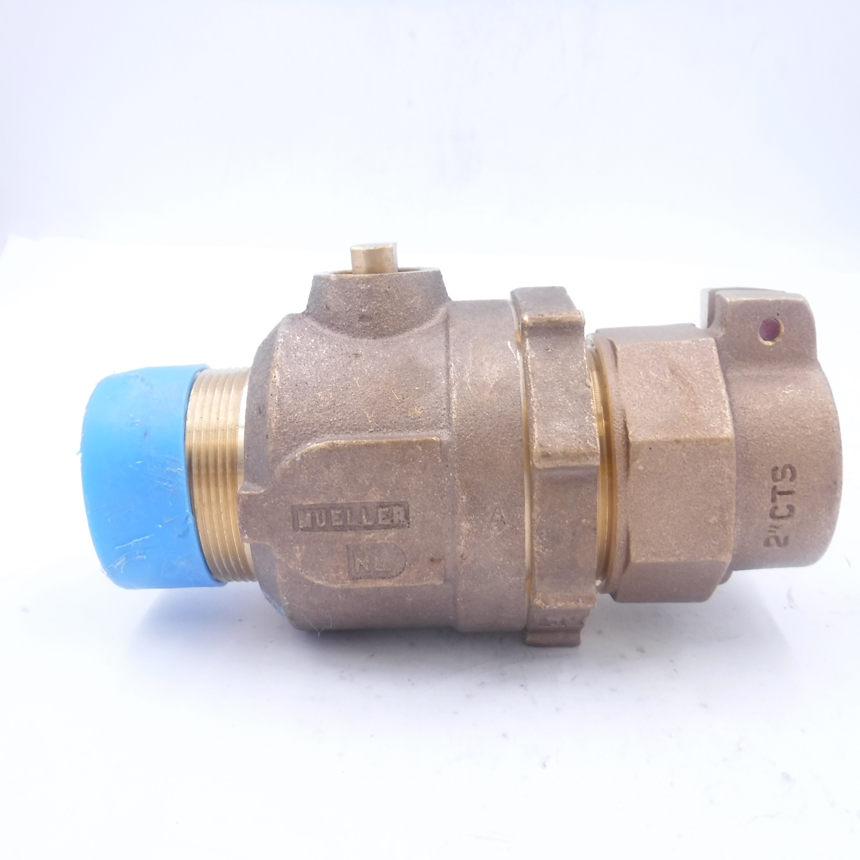 Mueller Oriseal 2" Brass Curb Stop Valve Male x 2" CTS 1-1/2" PEP Valve ...