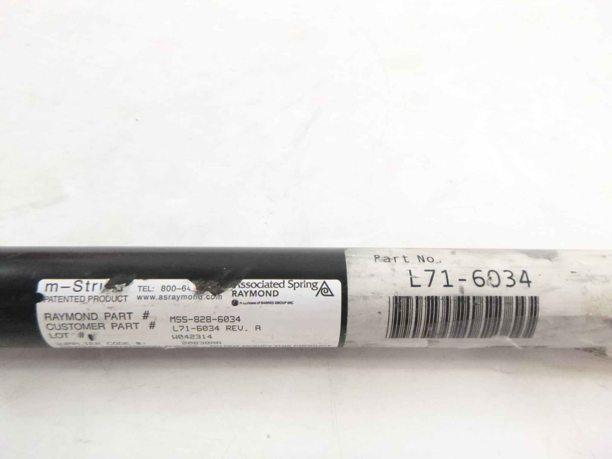 OEM Kenworth Assist Hood Strut T800 L71-6034 - OneClick Warehouse