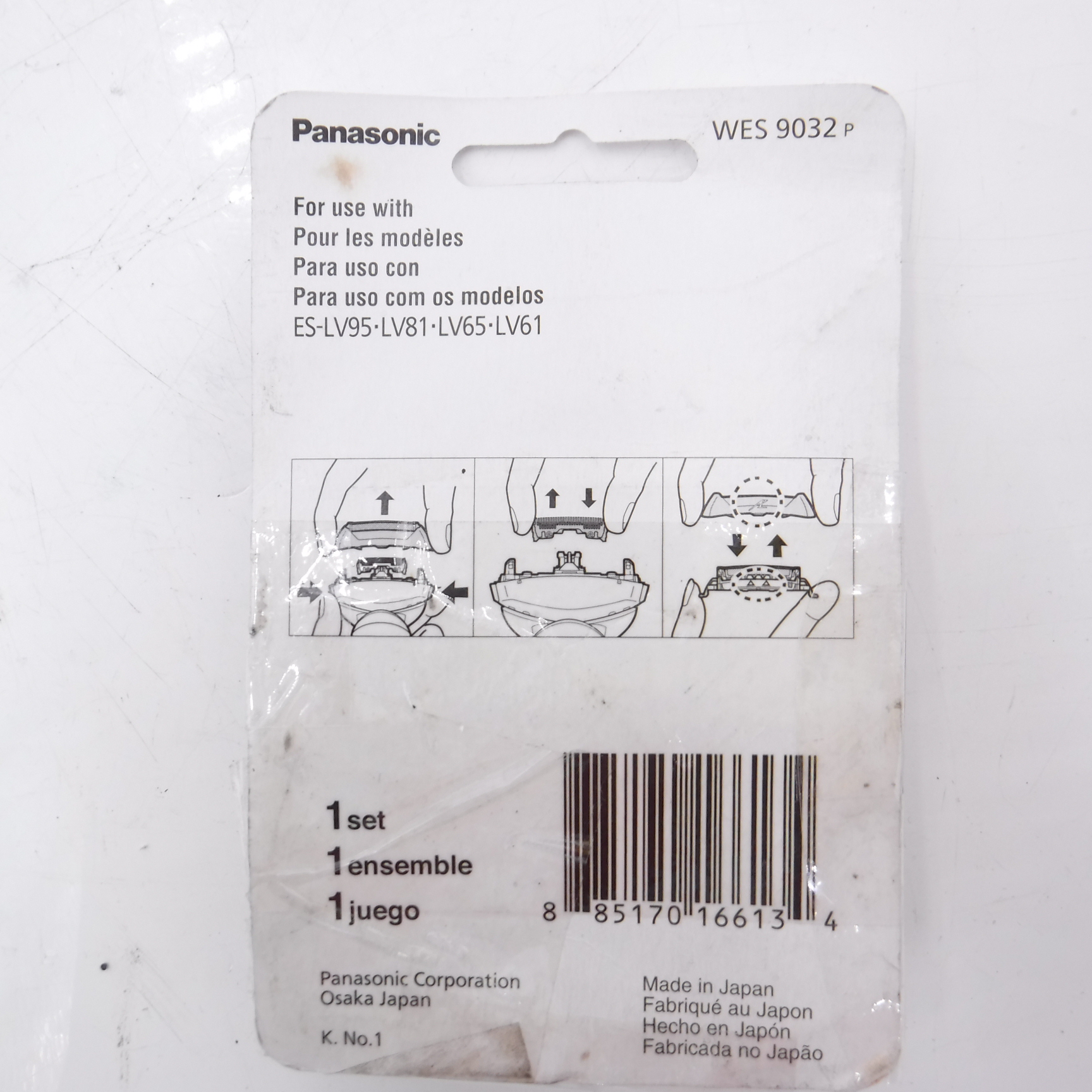 Genuine Panasonic Outer Foil & Blade Set Shaver Replacement WES 9032 ...