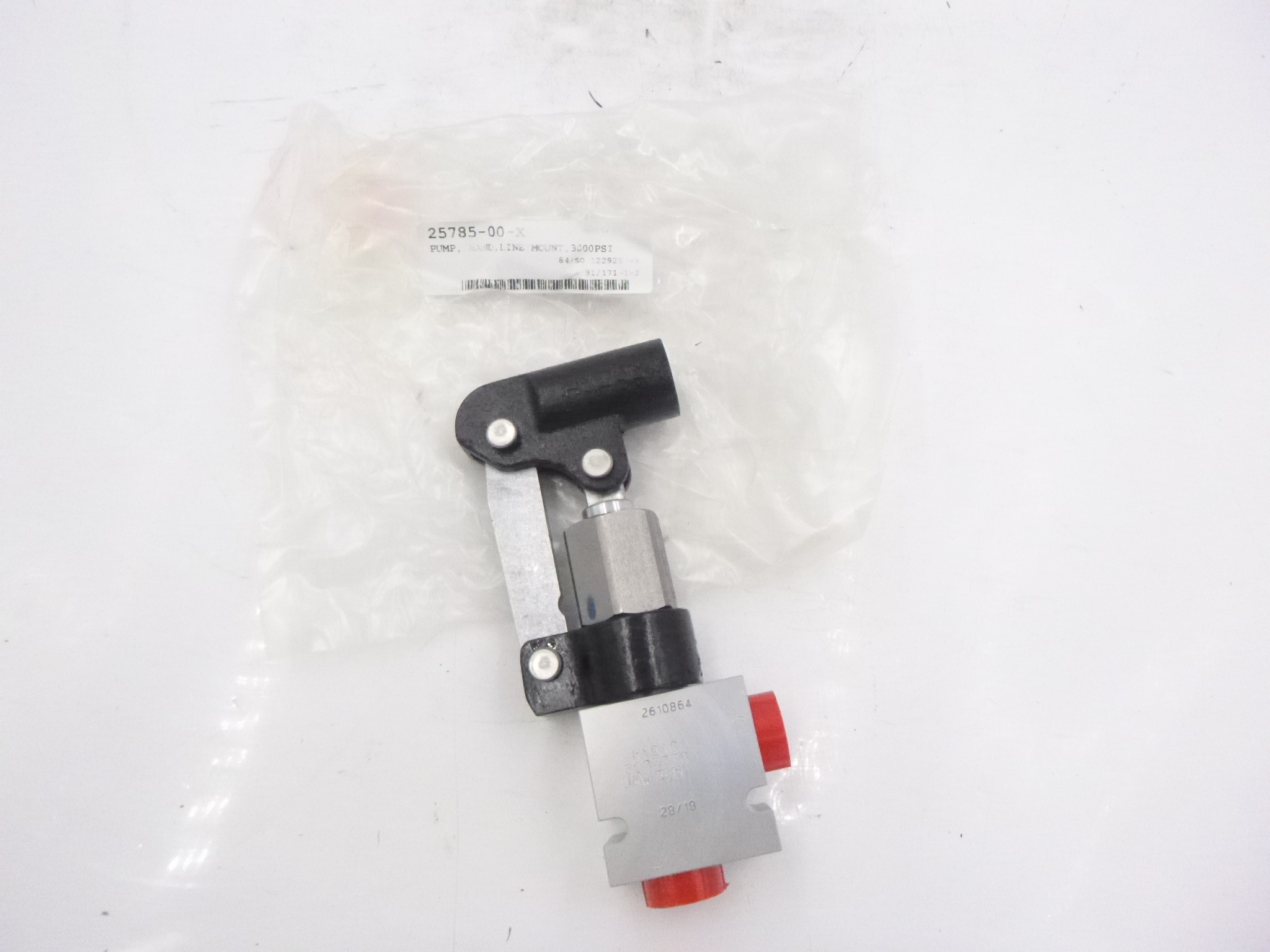 Hydac Hydraulic Line Mount Hand Pump 3000PSI 25785-00-X - OneClick ...