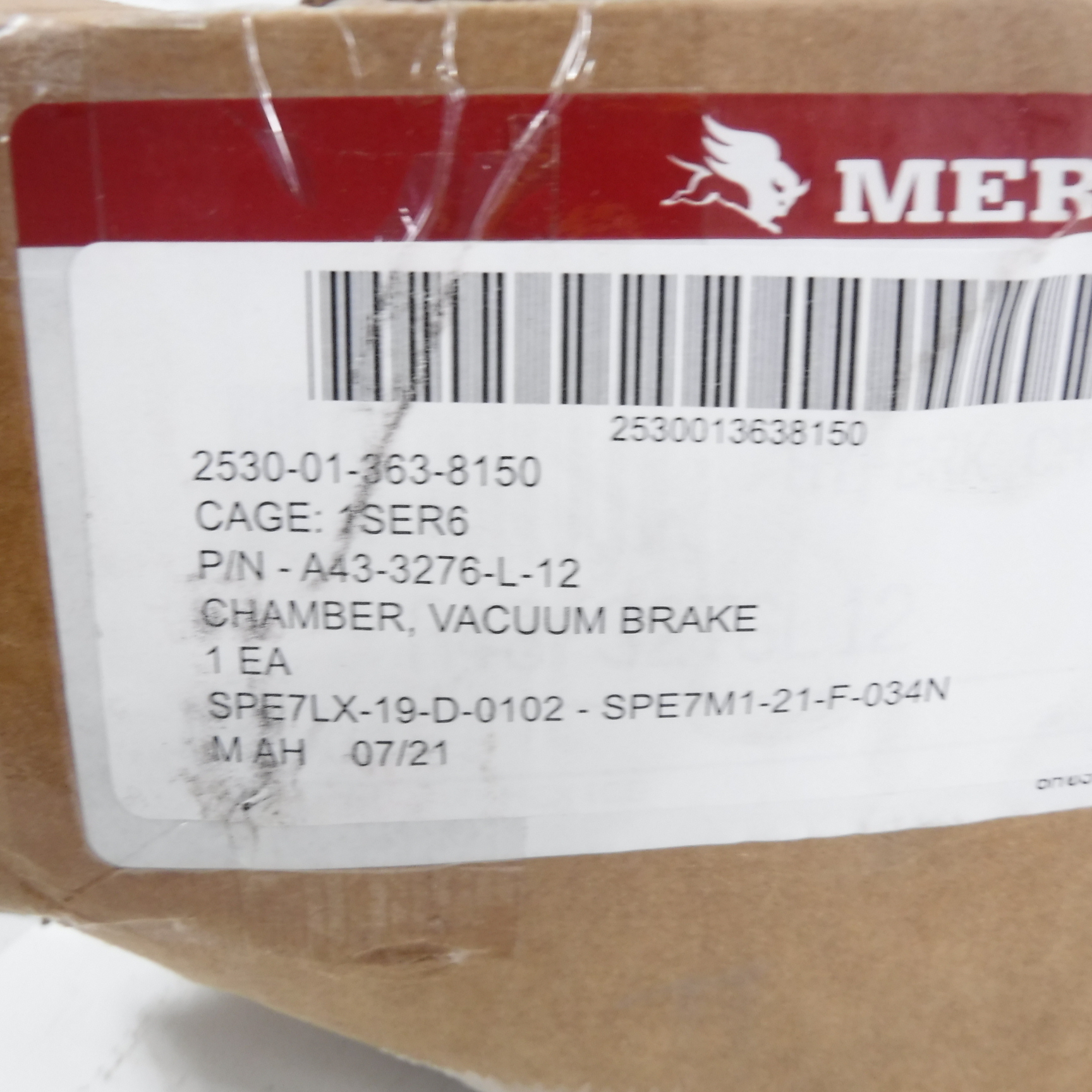 Meritor A43-3276-L-12 Vacuum Brake Chamber For MRAP LMTV - OneClick ...