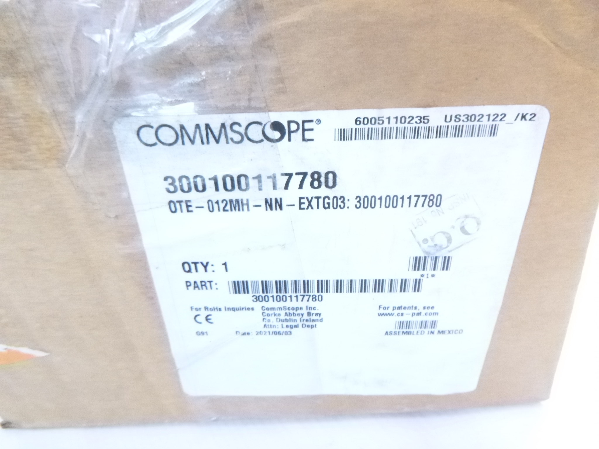 Commscope 300100117780 Optical Terminal Enclosure 12-Port Full-Size ...