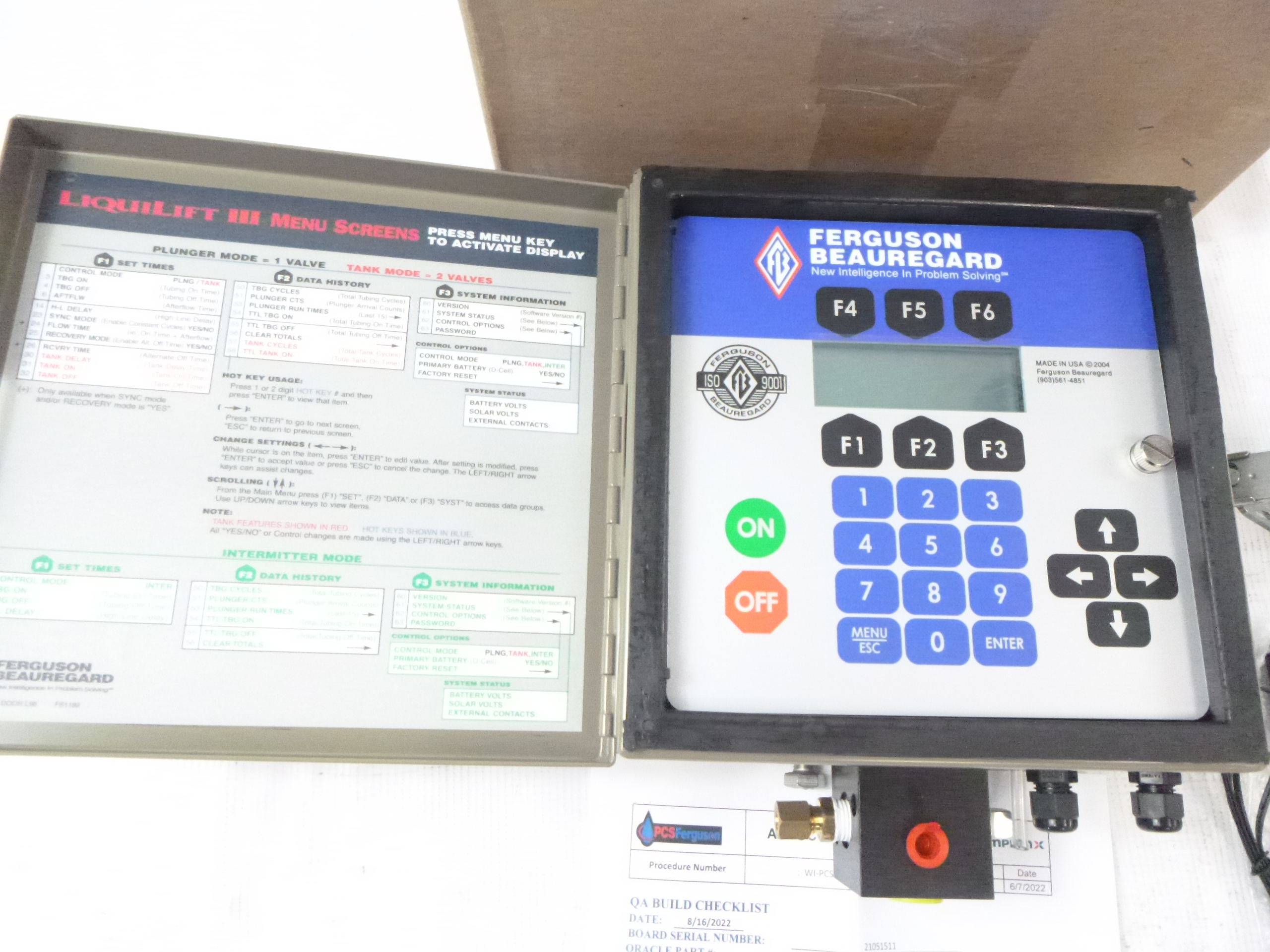 FERGUSON Auto Cycle Liquilift III Electronic Solar Controller Plunger ...