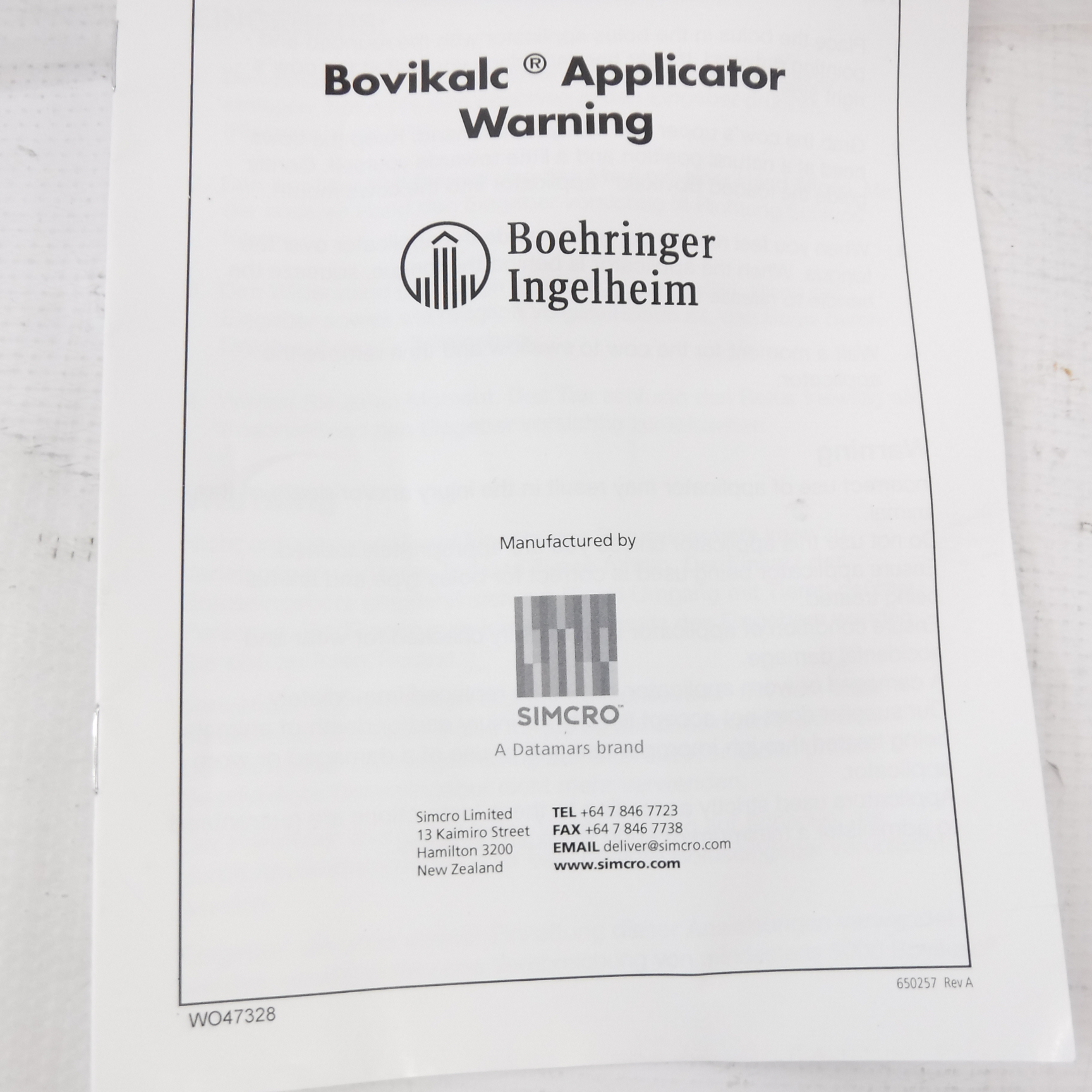 Simcro Bovikalc Stainless Steel All Metal Bolus Balling Gun Applicator ...