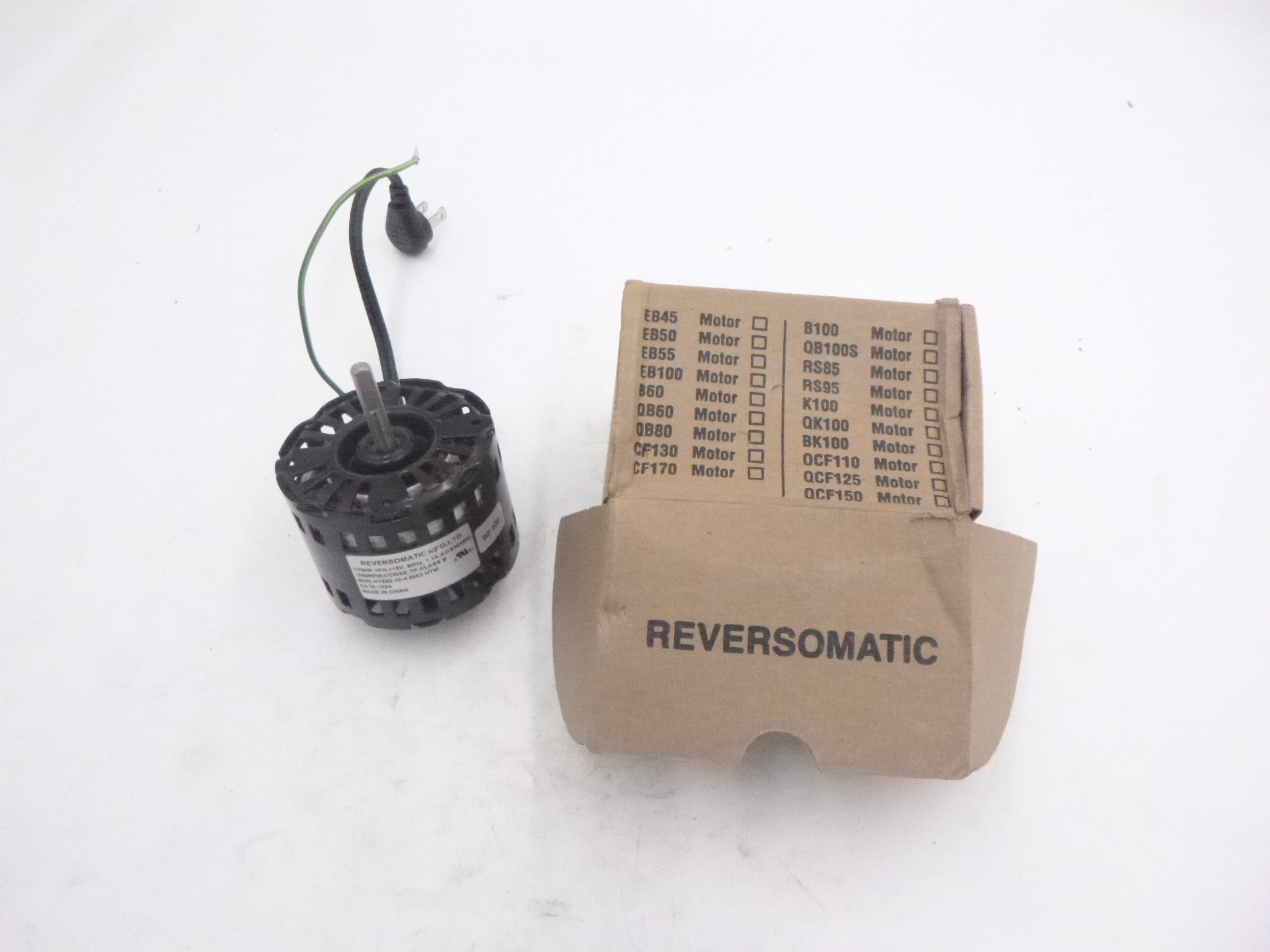 Reversomatic Exhaust Fan Motor 115v 60Hz 1Ph BB100 HYZ82-10-4 0003 ...
