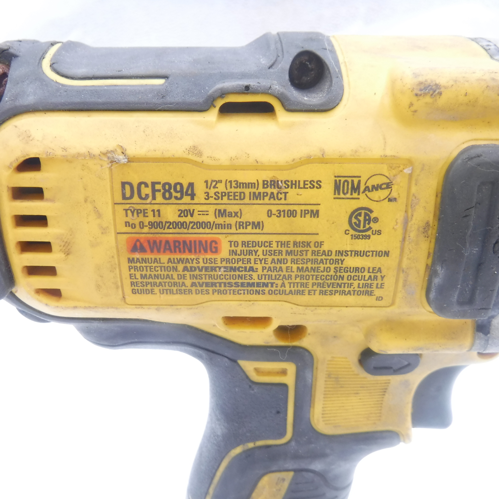 DeWalt DCF894 20V MAX XR Cordless Brushless Impact Wrench 1/2" Mid ...