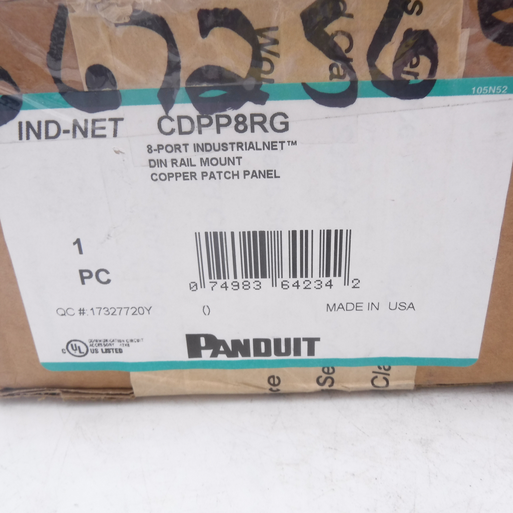 Panduit CDPP8RG Mini-Com 8 Port DIN Rail Copper Patch Panel - OneClick ...