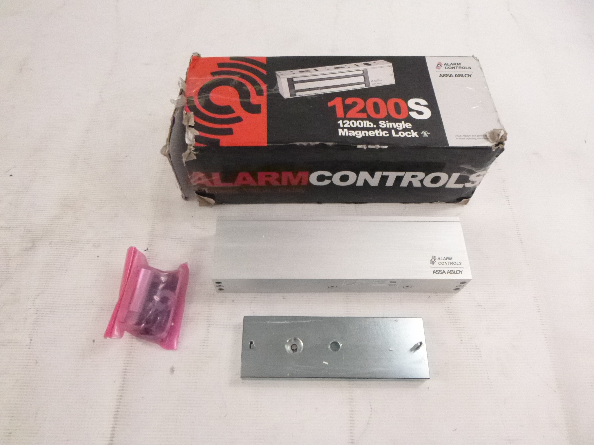 Assa Abloy 1200S Alarm Controls Single Door Magnetic Lock Set Bracket ...