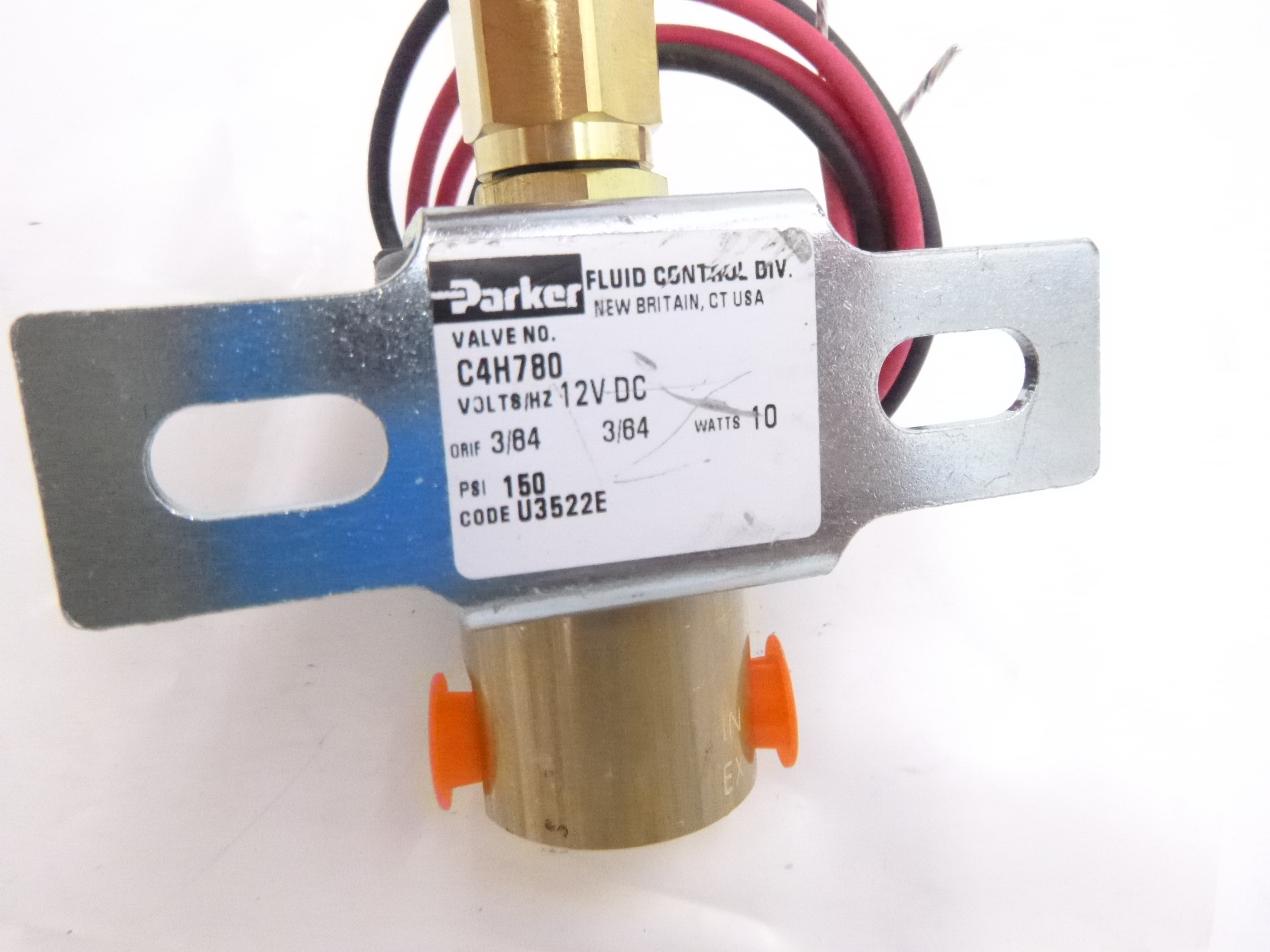 Parker C4H780 3 Way Solenoid Valve 3/64 Orif 10 Watts 150PSI - OneClick ...