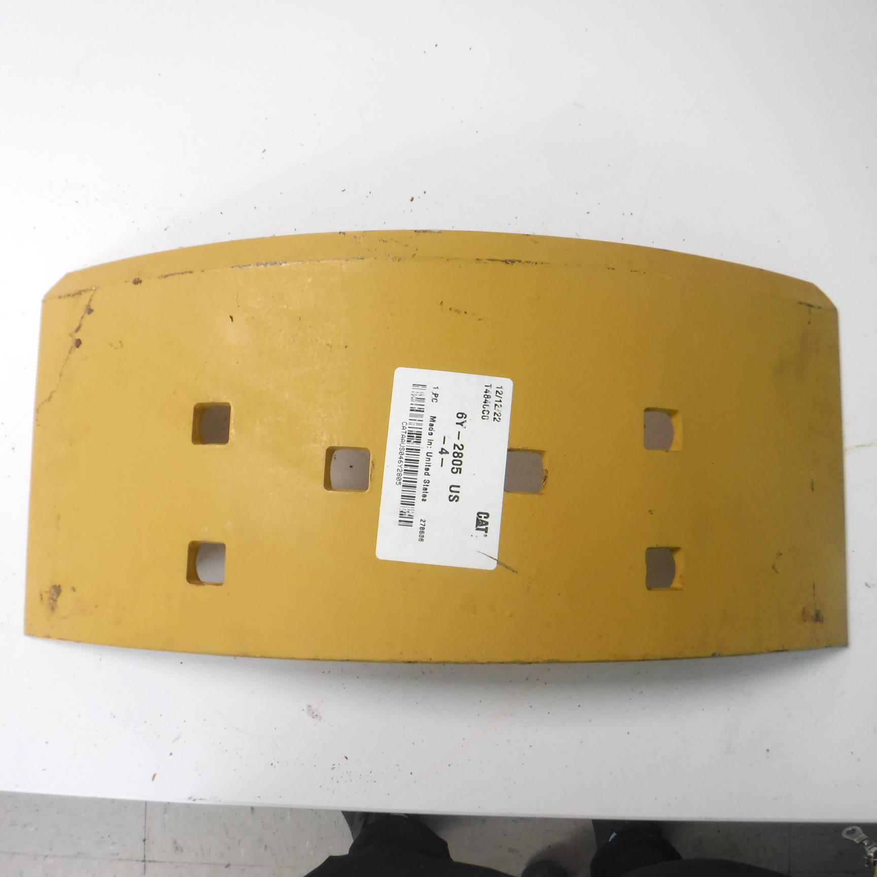 Genuine OEM CAT Motor Grader End Bit Overlay 6Y-2805 - OneClick Warehouse