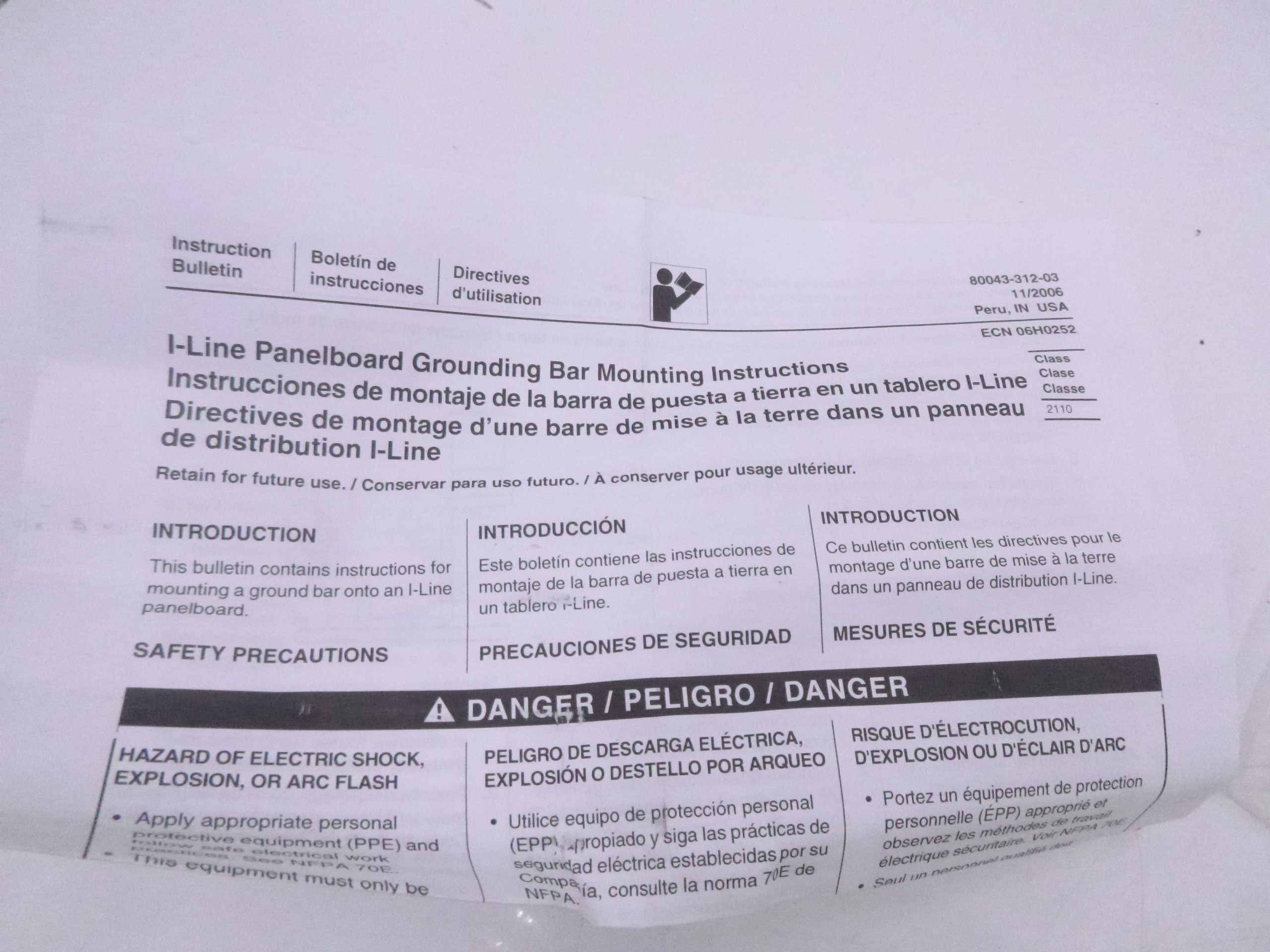 Square D PK32DGTA Panelboard I-Line Ground Bar Factory Kit - OneClick ...