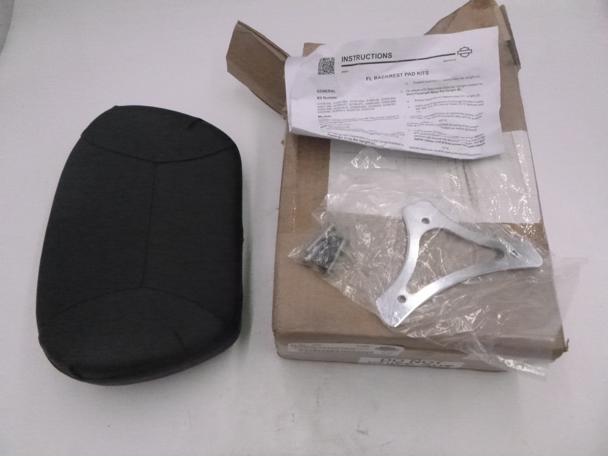 Genuine OEM Harley-Davidson 51727-05A Comfort Stitch Passenger Backrest ...