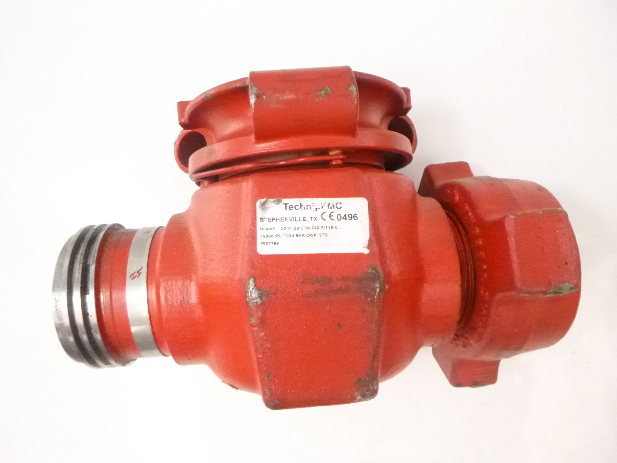 FMC Weco 2"x 2" Plug Valve Assembly P533920 15000 PSI Union Ends 1034 ...