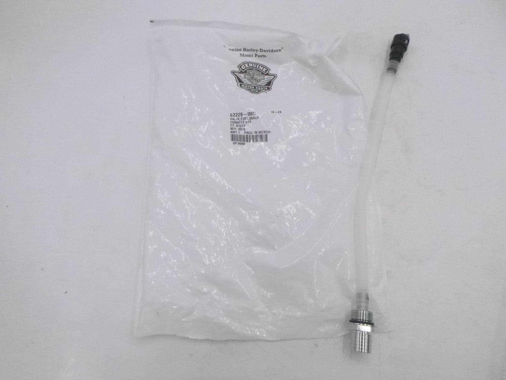 Genuine OEM Harley-Davidson 62228-08C Quick Connect Fuel Valve - OneClick Warehouse