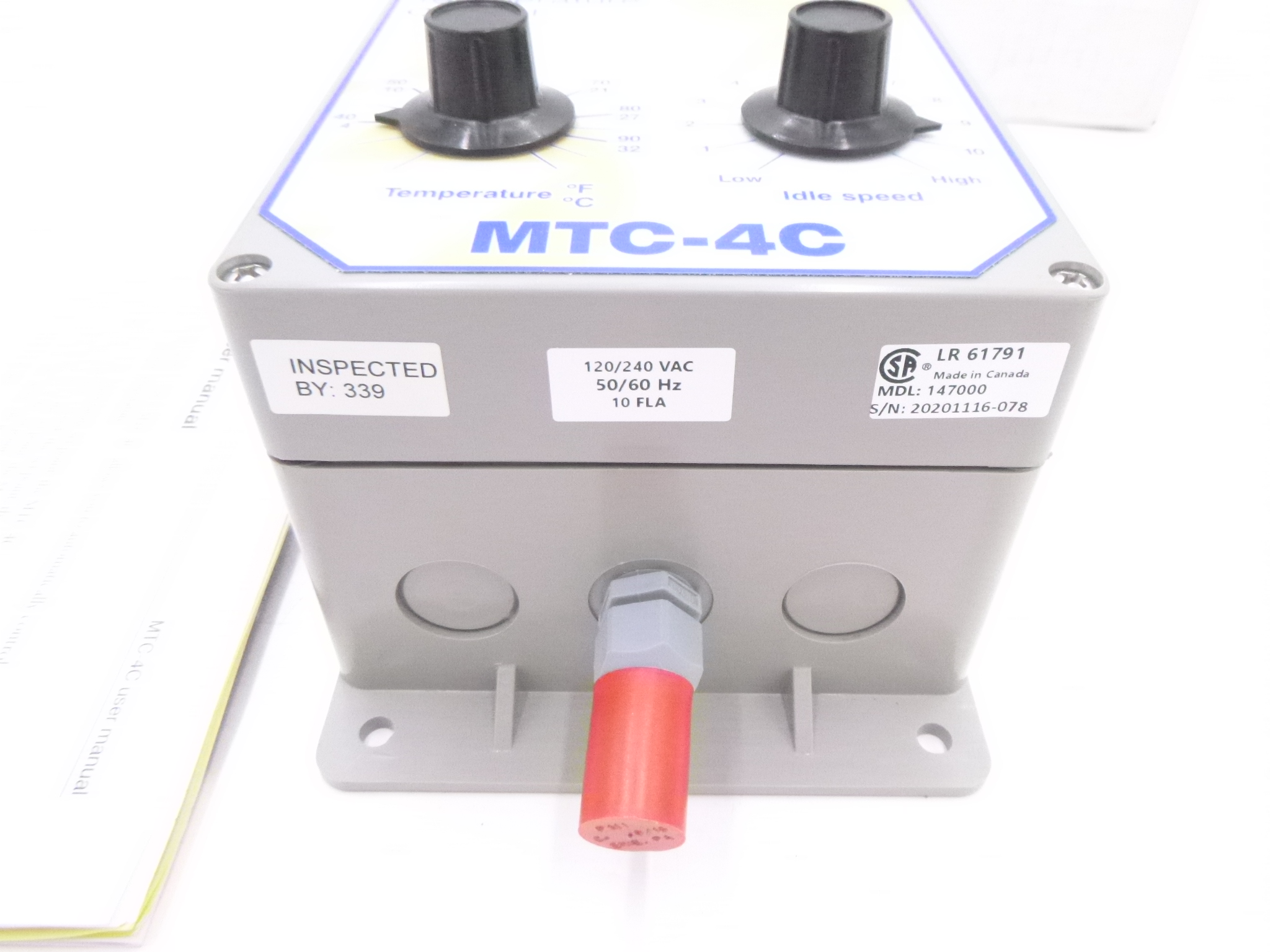 Phason MTC-4C Modulating Temperature Control with Auto Shutoff - OneClick Warehouse