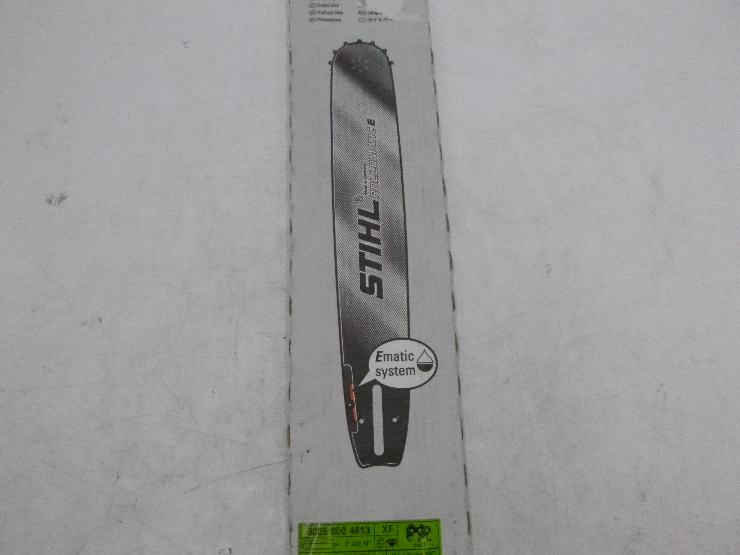 OEM STIHL 3005-000-4813 16" Rollomatic E Chainsaw Bar 3/8" Picco .050 55-Link - OneClick Warehouse