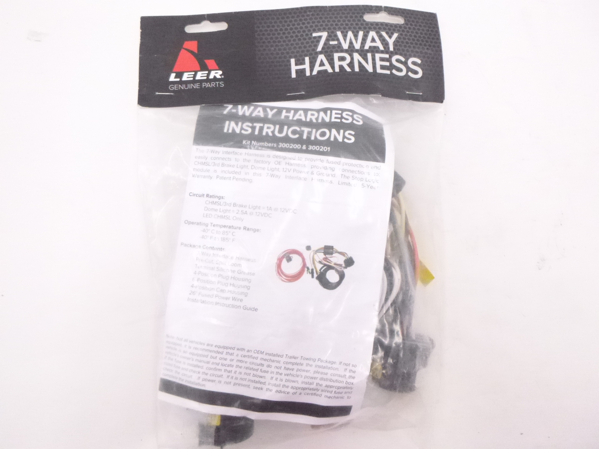 Leer 300200 7-Way Interface Wire Harness fits 2017-2025 Ford F150 ...