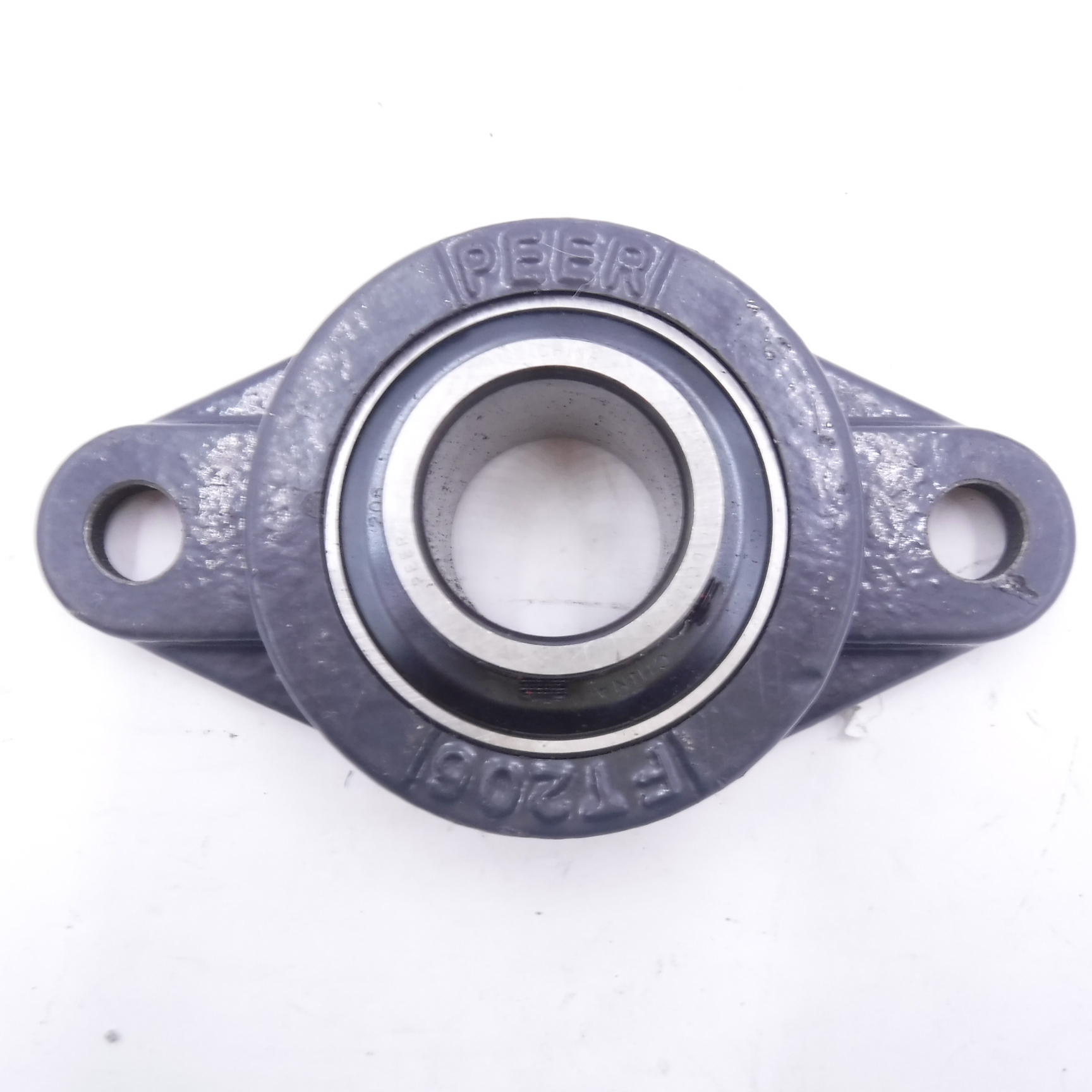 Peer Bearing FT206 Two Bolt Solid Cast Iron Flange Mount Housing - OneClick Warehouse