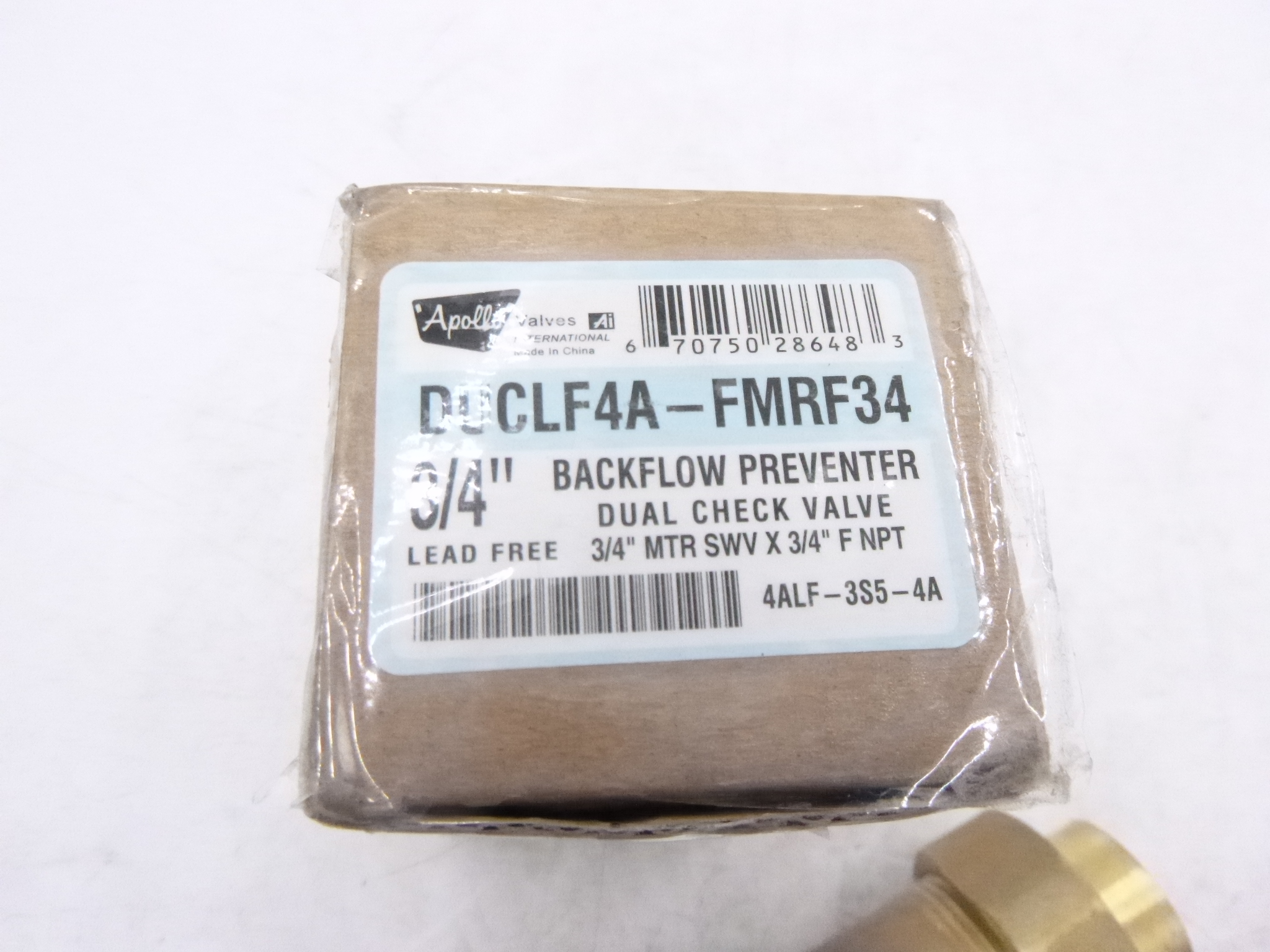 Apollo Backflow Preventer 3/4" Nominal Female Meter Swivel x FNPT Dual ...