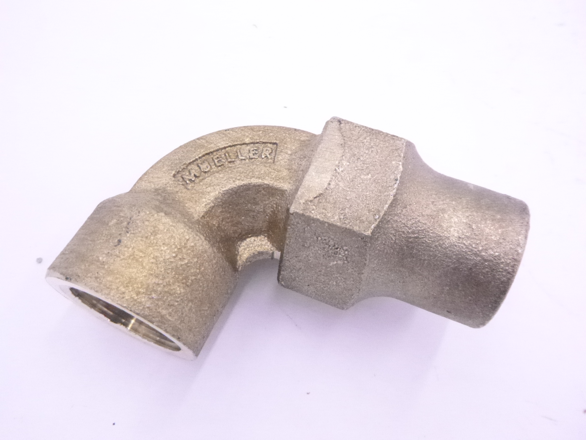 Mueller 1" Quarter Bend Coupling Flare Nut x Inside IP Thread Lead Free ...