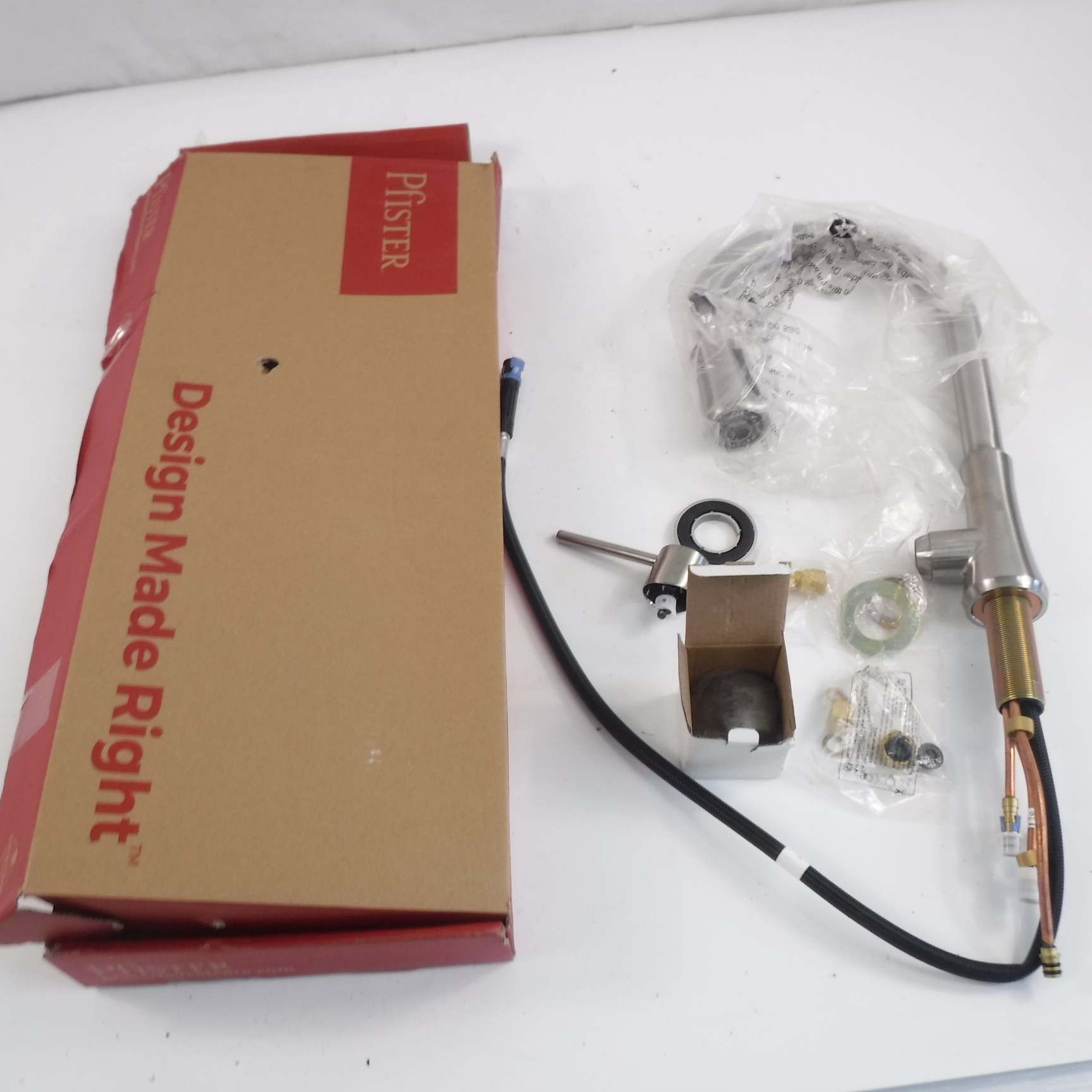 Pfister 1 Handle Pull Down Stainless Steel Kitchen Faucet G529-PFS2 ...