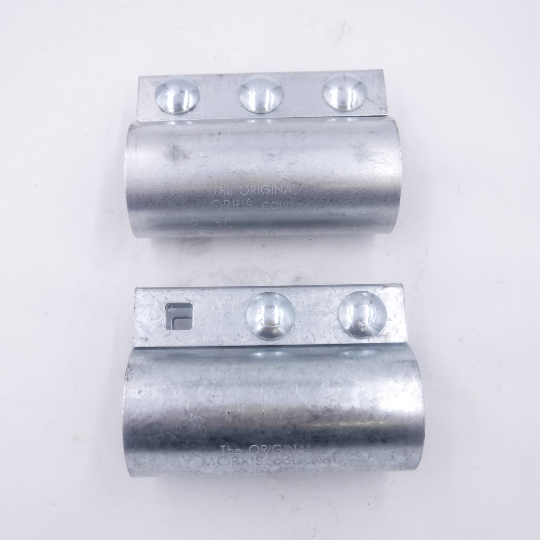 2 Pack Morris Compression Coupling 2" ID(2.375" OD) 3-Bolt 2-3C SEE ...