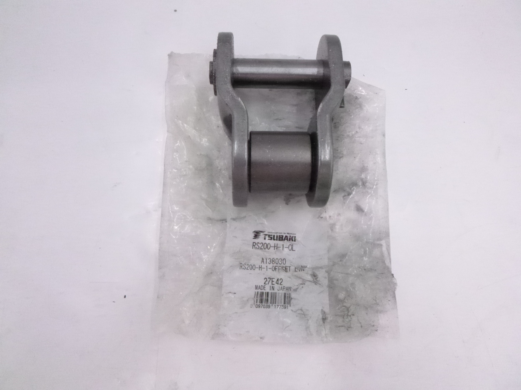 TSUBAKI Chain Link 2-1/2" Chain Pitch Carbon Steel RS200-H-1-0L ...