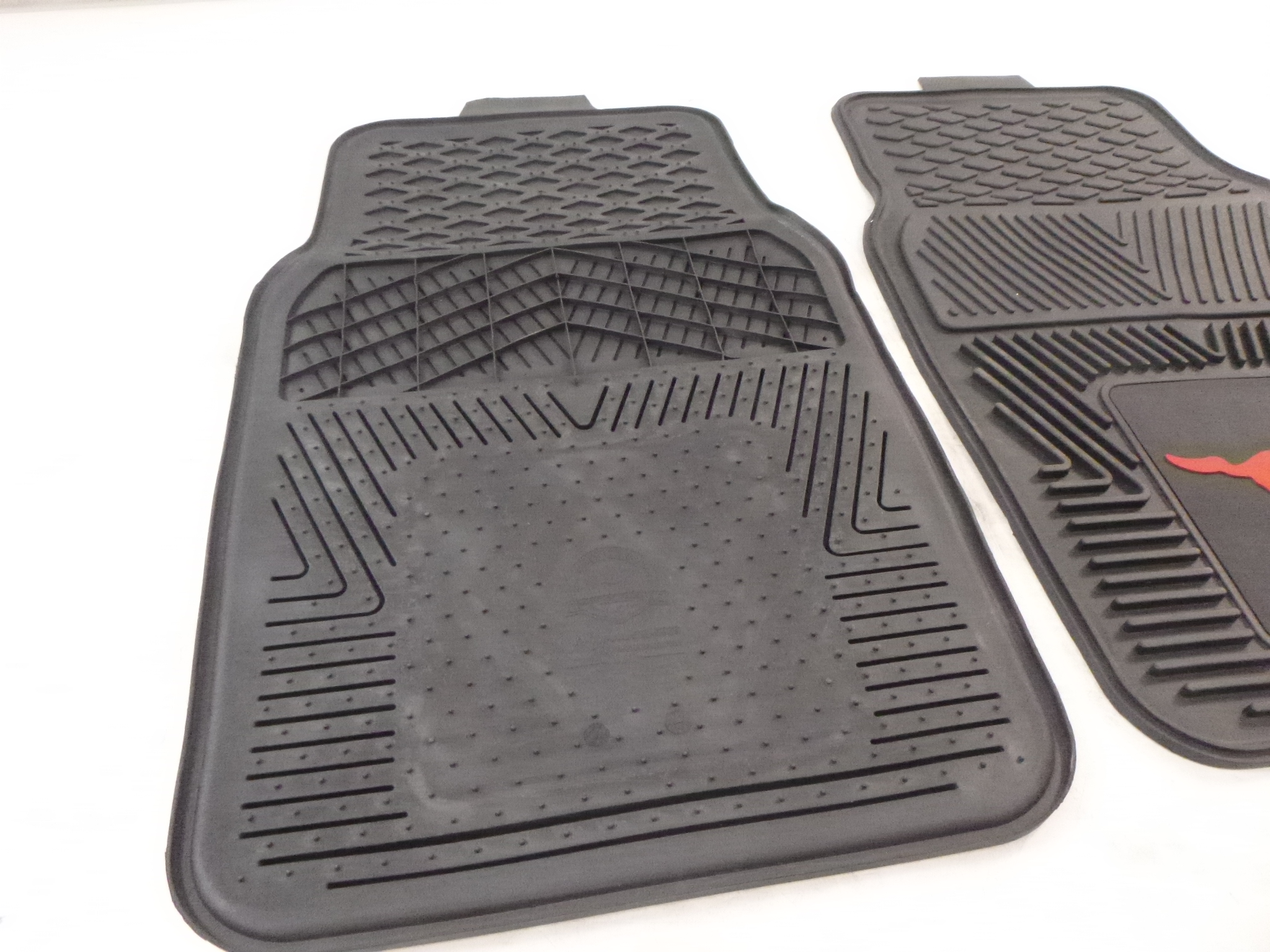 Pair Fanmats 13010 SMU Mustangs Heavy Duty Front Vinyl Car Mat Set 17 ...