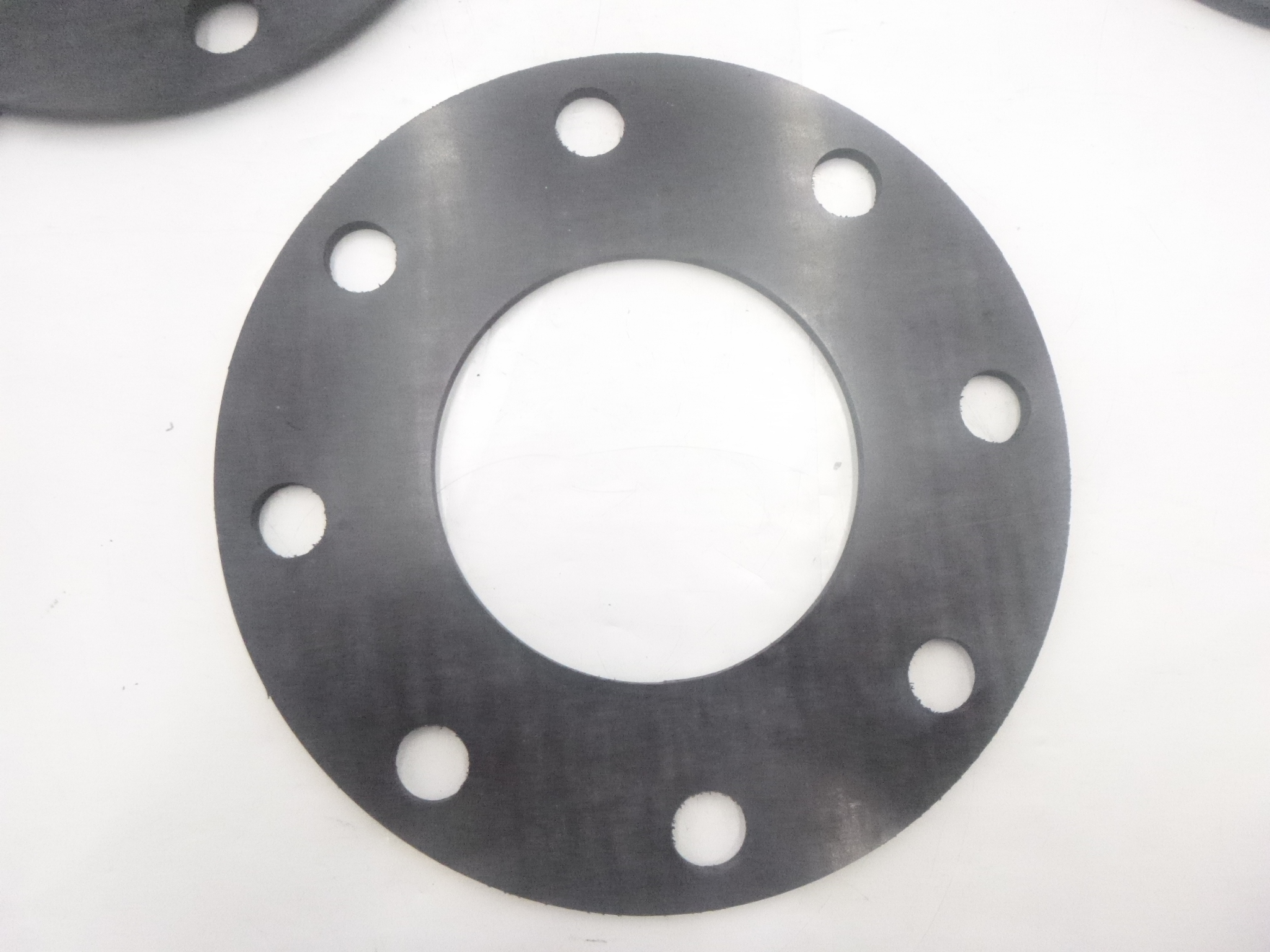 5 Pack Full Face Gasket 9"Dia. 4-1/2" Inside Dia. 8 Bolt Holes Black ...