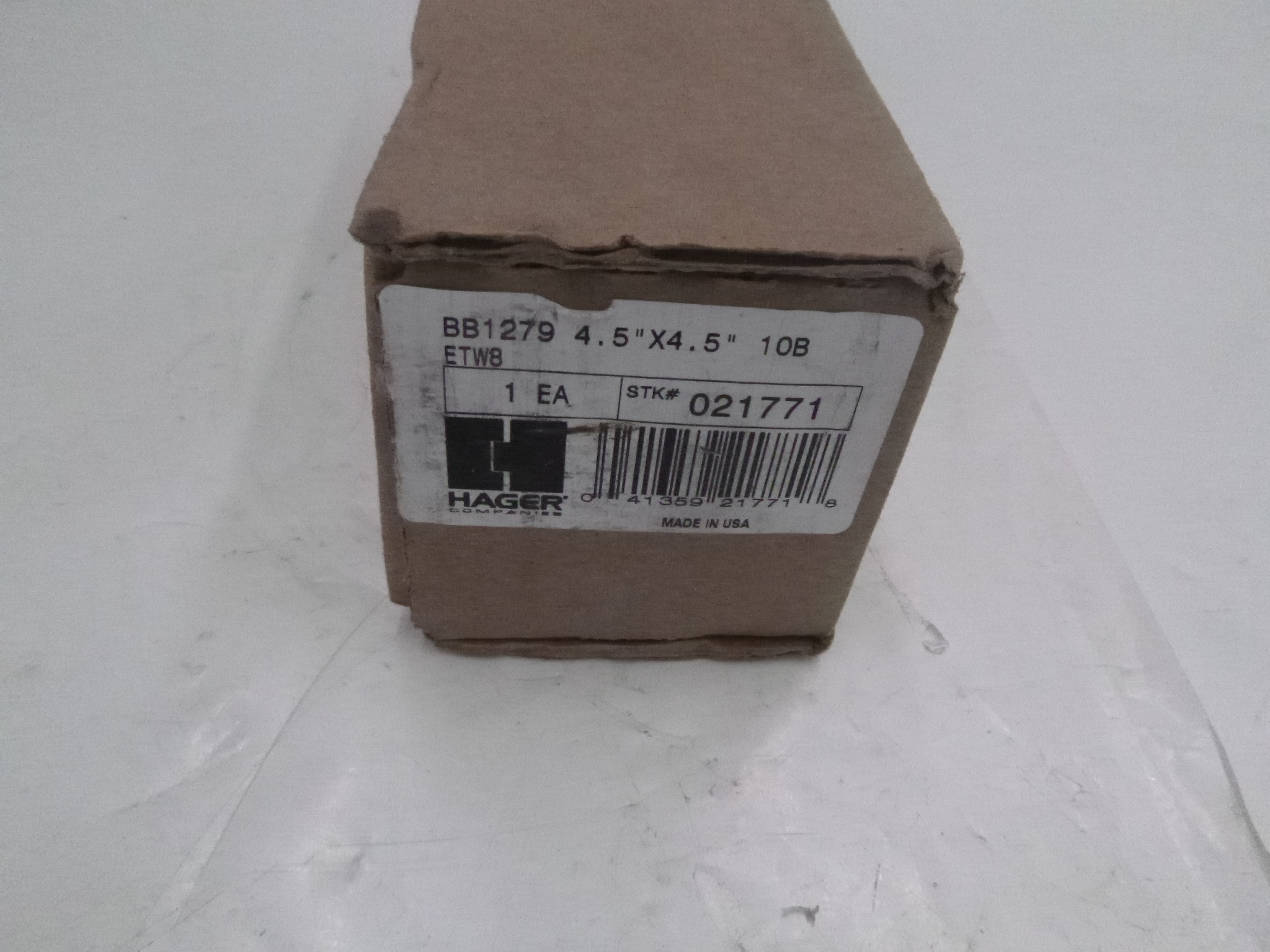 Single Hager BB1279 ETW-4 4.5″ x 4.5″ Ball Bearing Electrified Hinge 4 ...