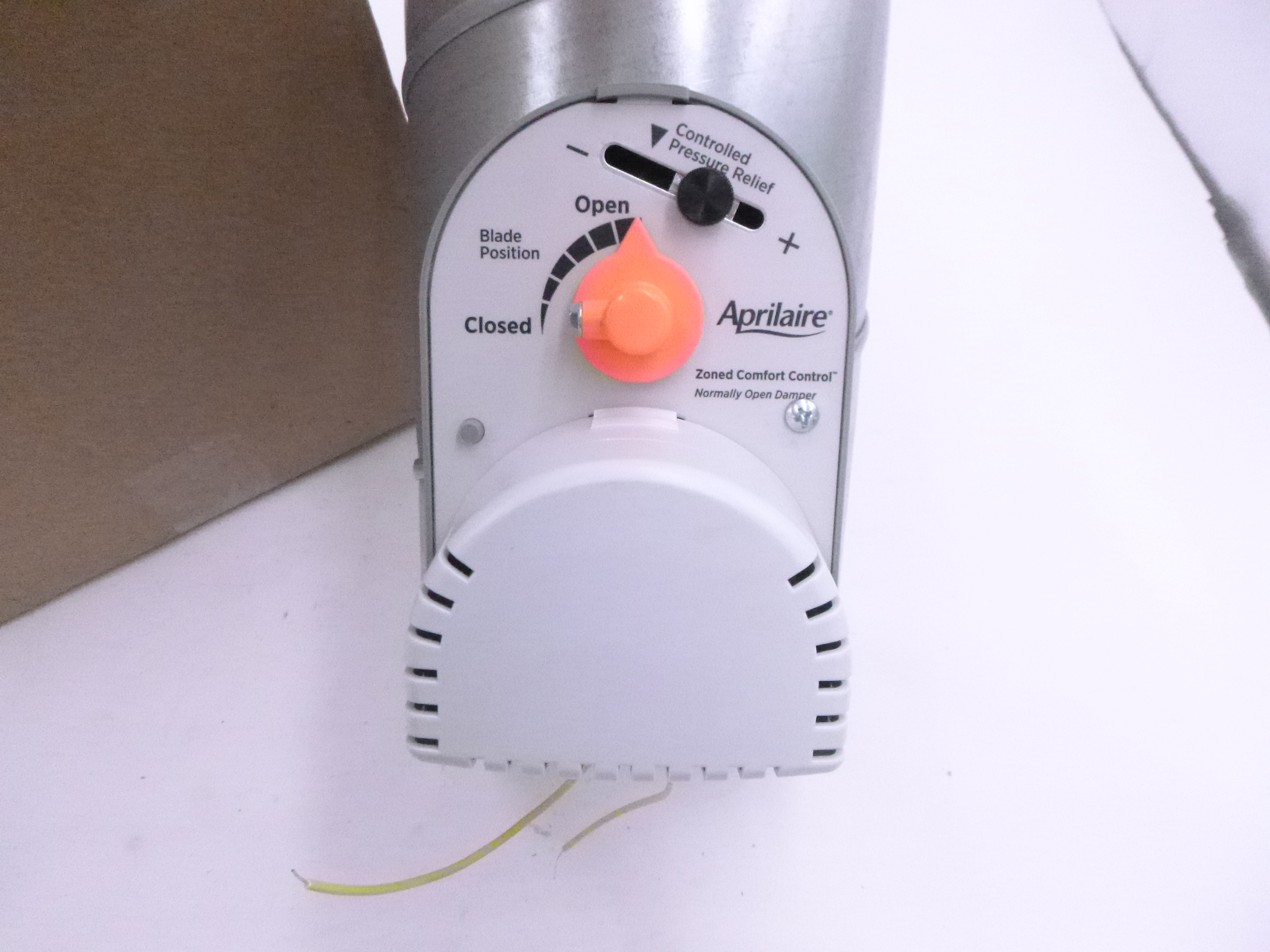 Aprilaire 6" Round Zone Damper Normally Open Power Close 6606 ...
