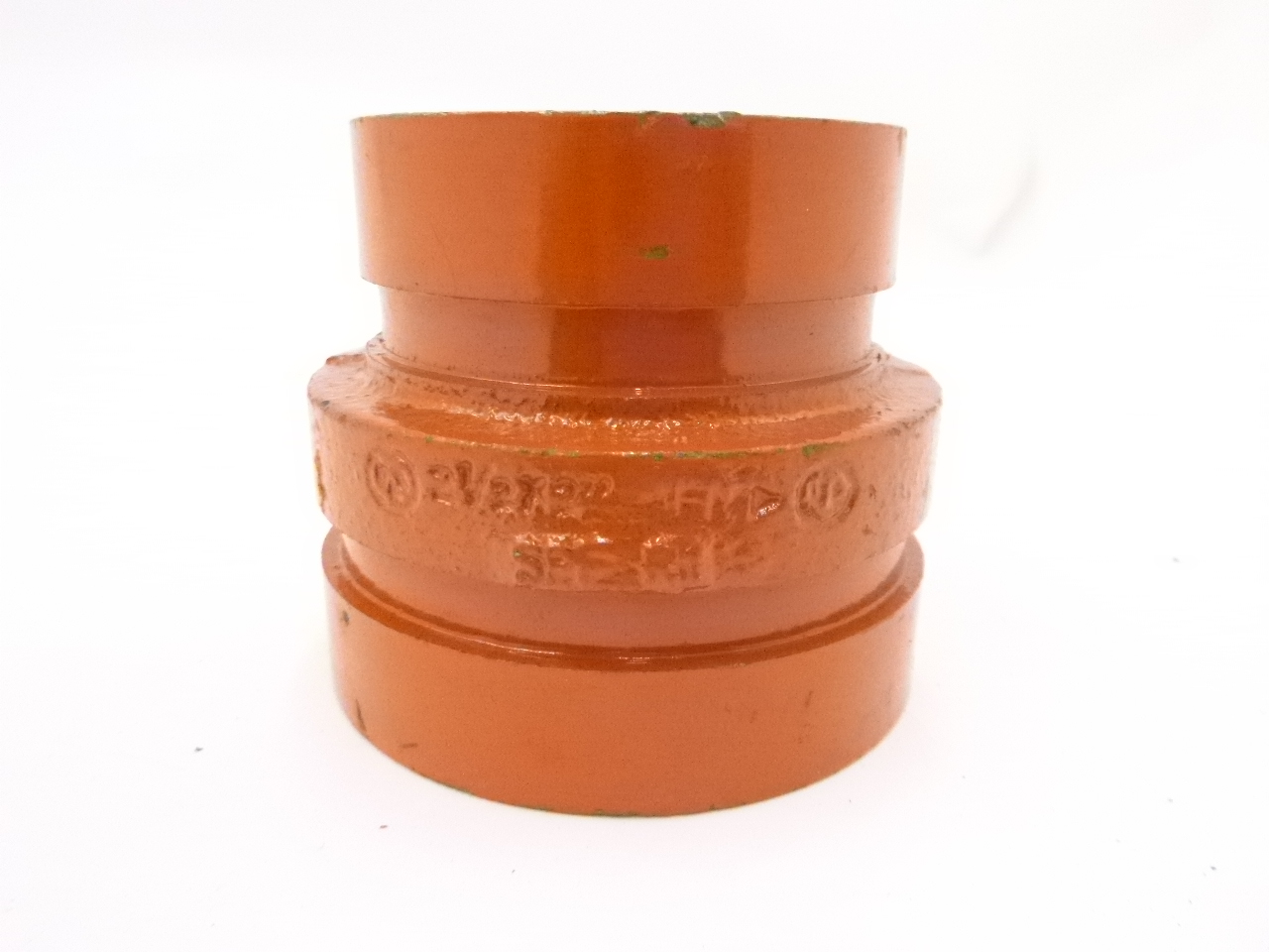 SPF/Anvil 2-1/2" x 2" Grooved Concentric Reducer R1 Ductile Iron Orange ...