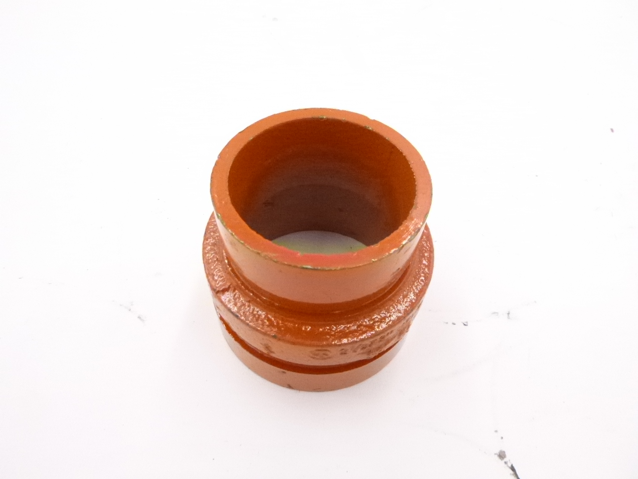 SPF/Anvil 2-1/2" x 2" Grooved Concentric Reducer R1 Ductile Iron Orange ...