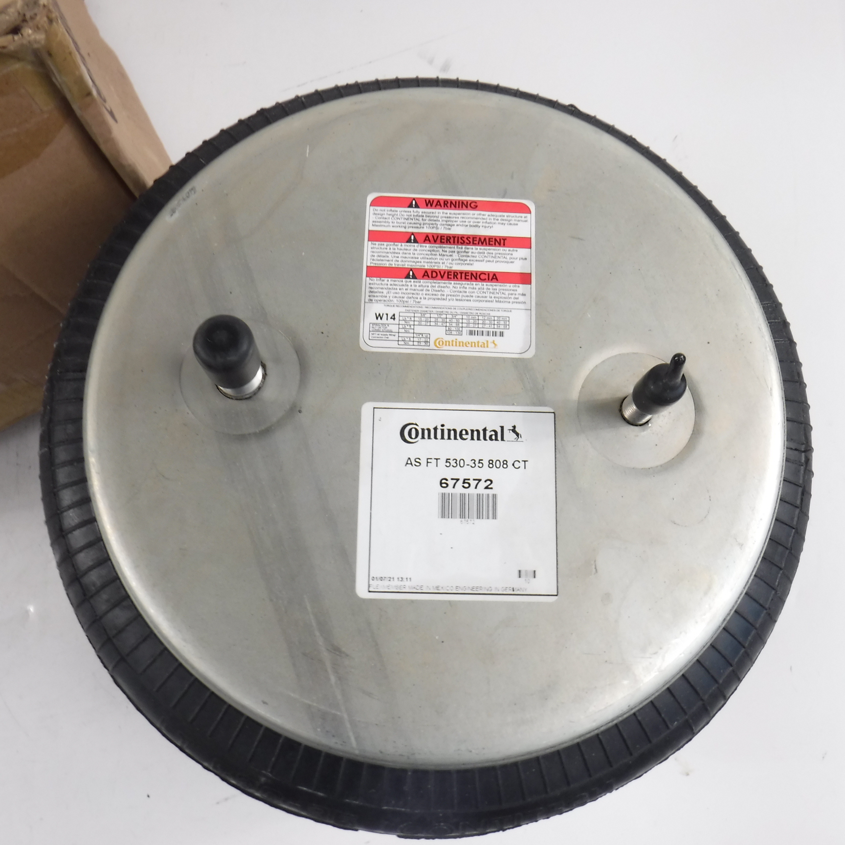 Genuine OEM Continental Air Spring Kit 67572/4808 For Watson and Chalin ...